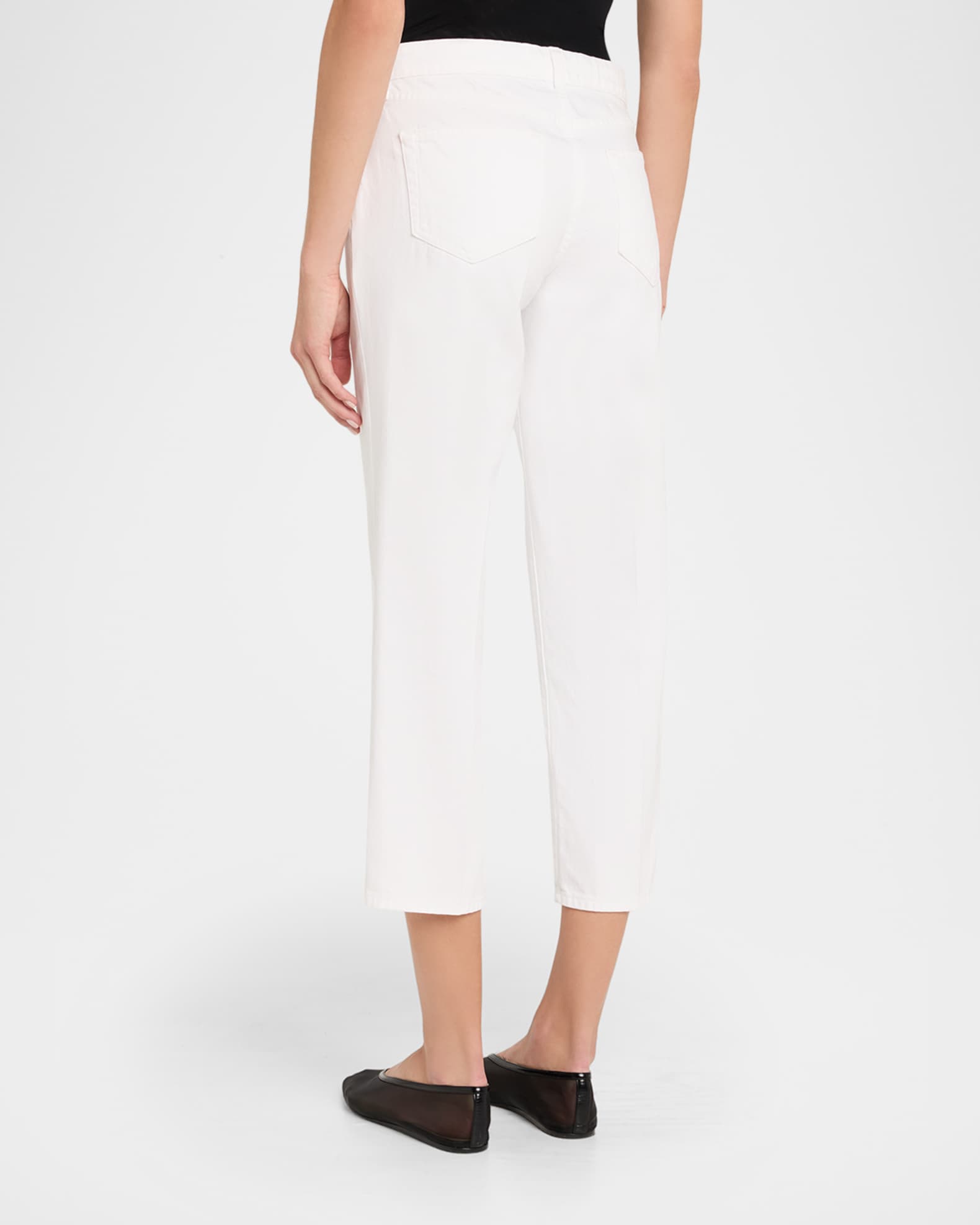 L'Agence Blaine Low-Rise Crop Straight Jeans | Neiman Marcus