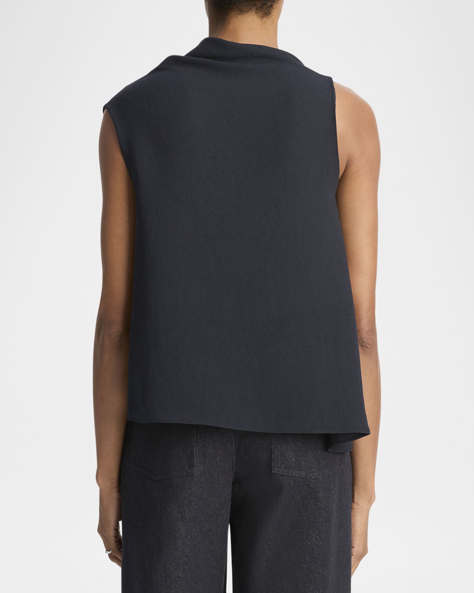 Vince Draped Asymmetric Top | Neiman Marcus