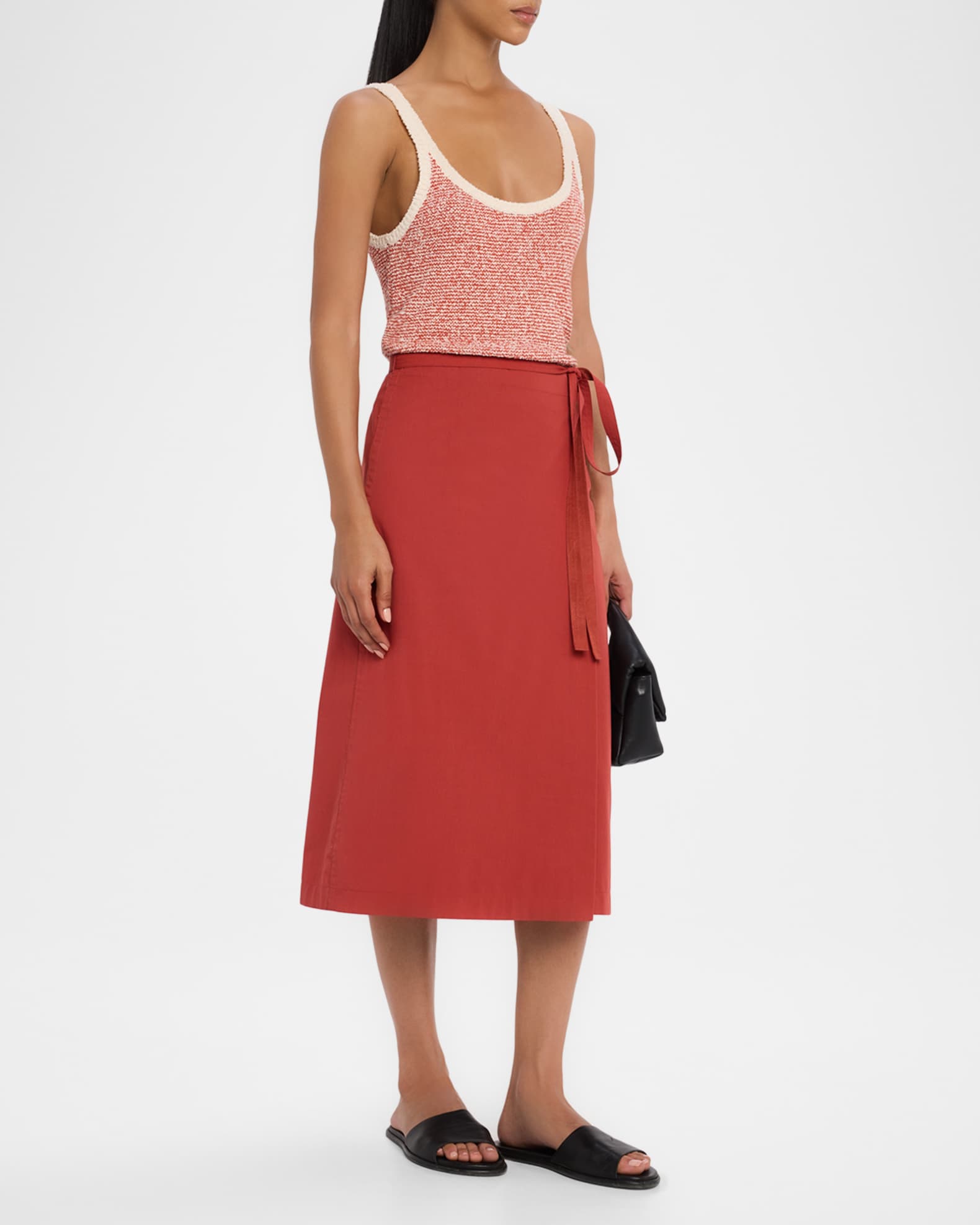 Vince Straight Wrap Skirt | Neiman Marcus