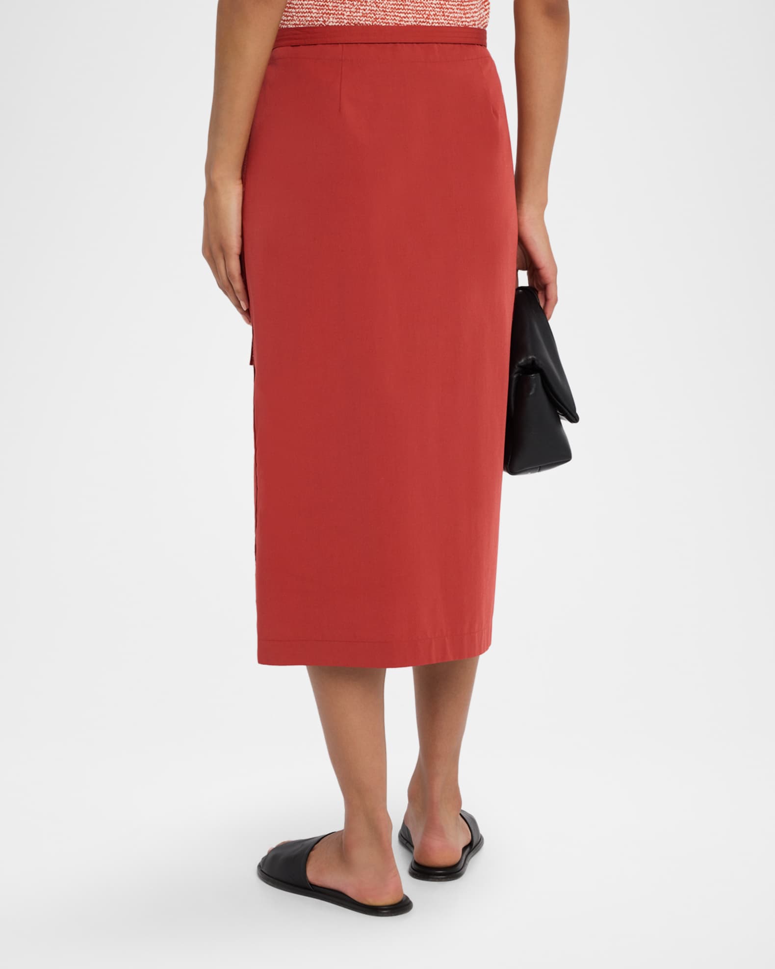 Vince Straight Wrap Skirt | Neiman Marcus