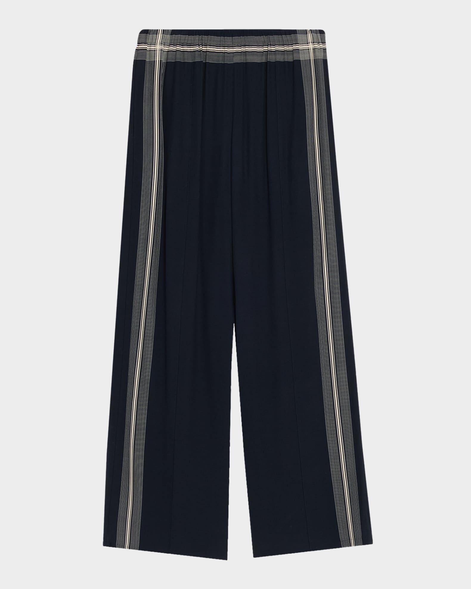 Vince Mid-Rise Stripe Pull-On Pants | Neiman Marcus