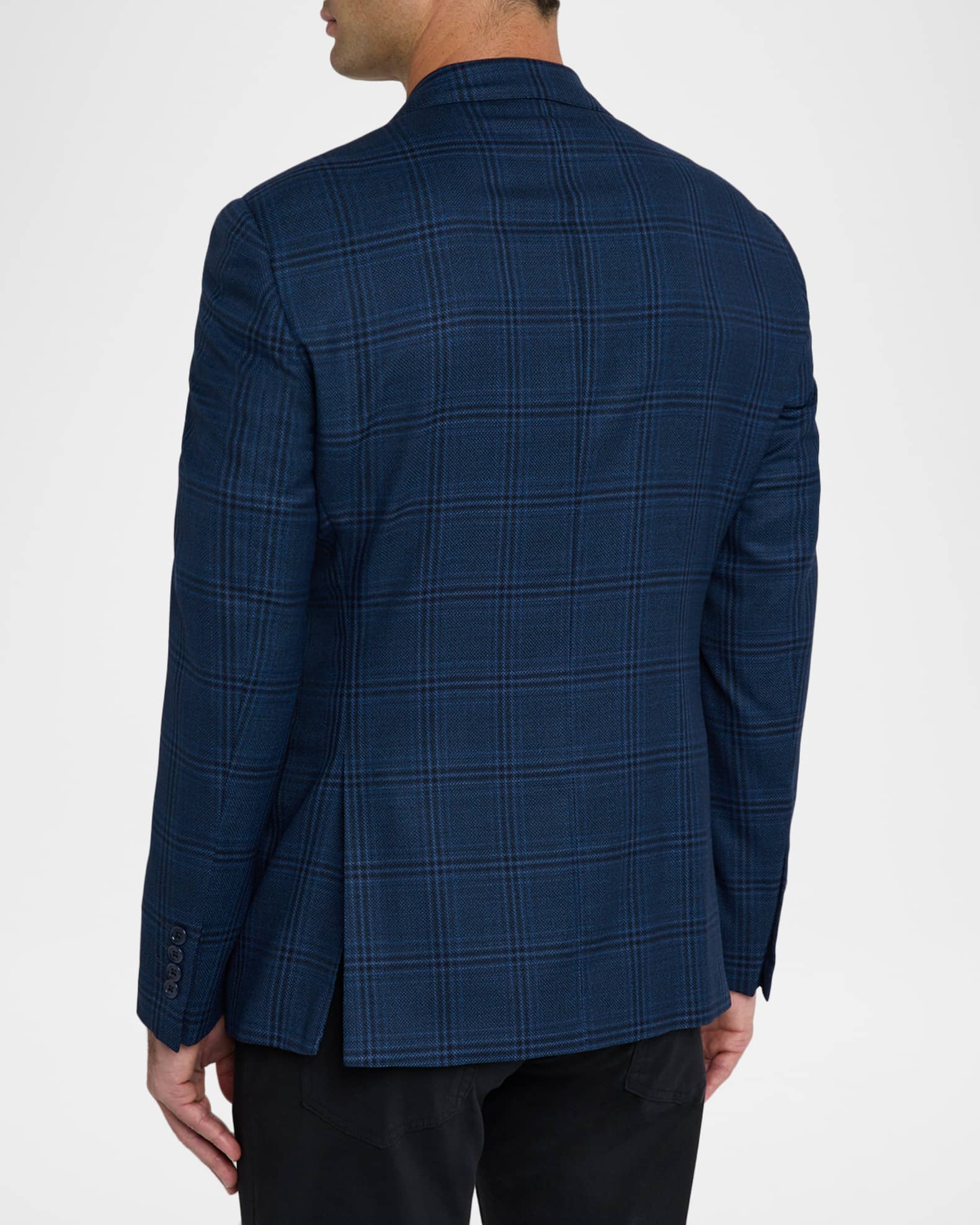 Emporio Armani Men's Prince of Wales Wool G Line Sport Coat | Neiman Marcus