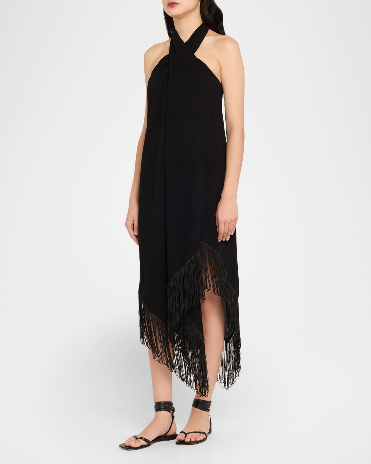 PQ Swim Kate Fringe-Trim Dress | Neiman Marcus