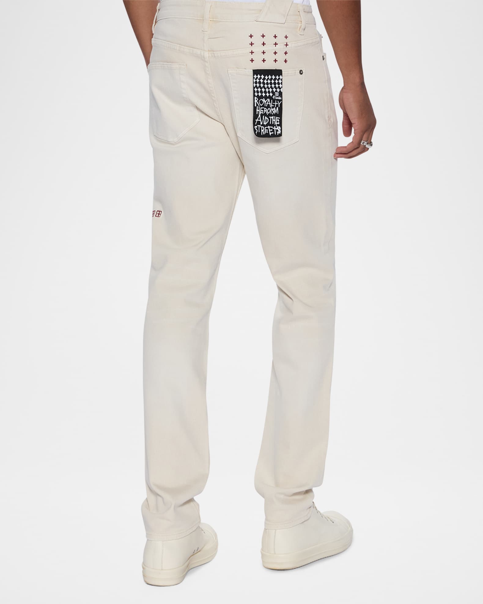 Ksubi Men's Chitch 1999 Ivory Slim Jeans | Neiman Marcus