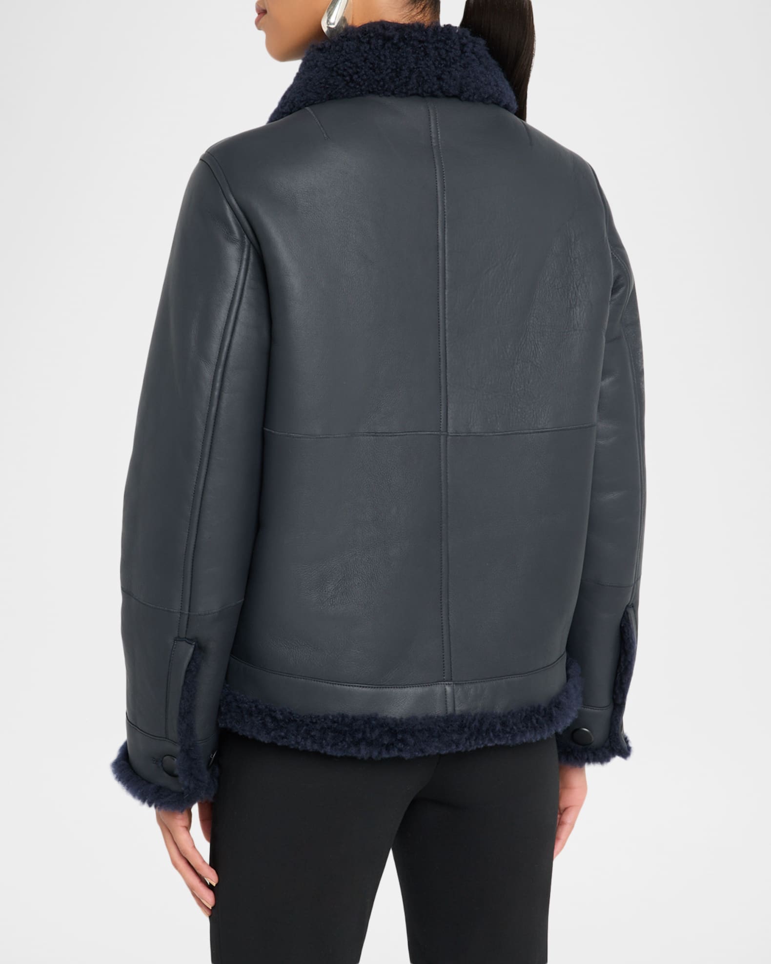 Akris Arno Lamb Shearling Jacket | Neiman Marcus