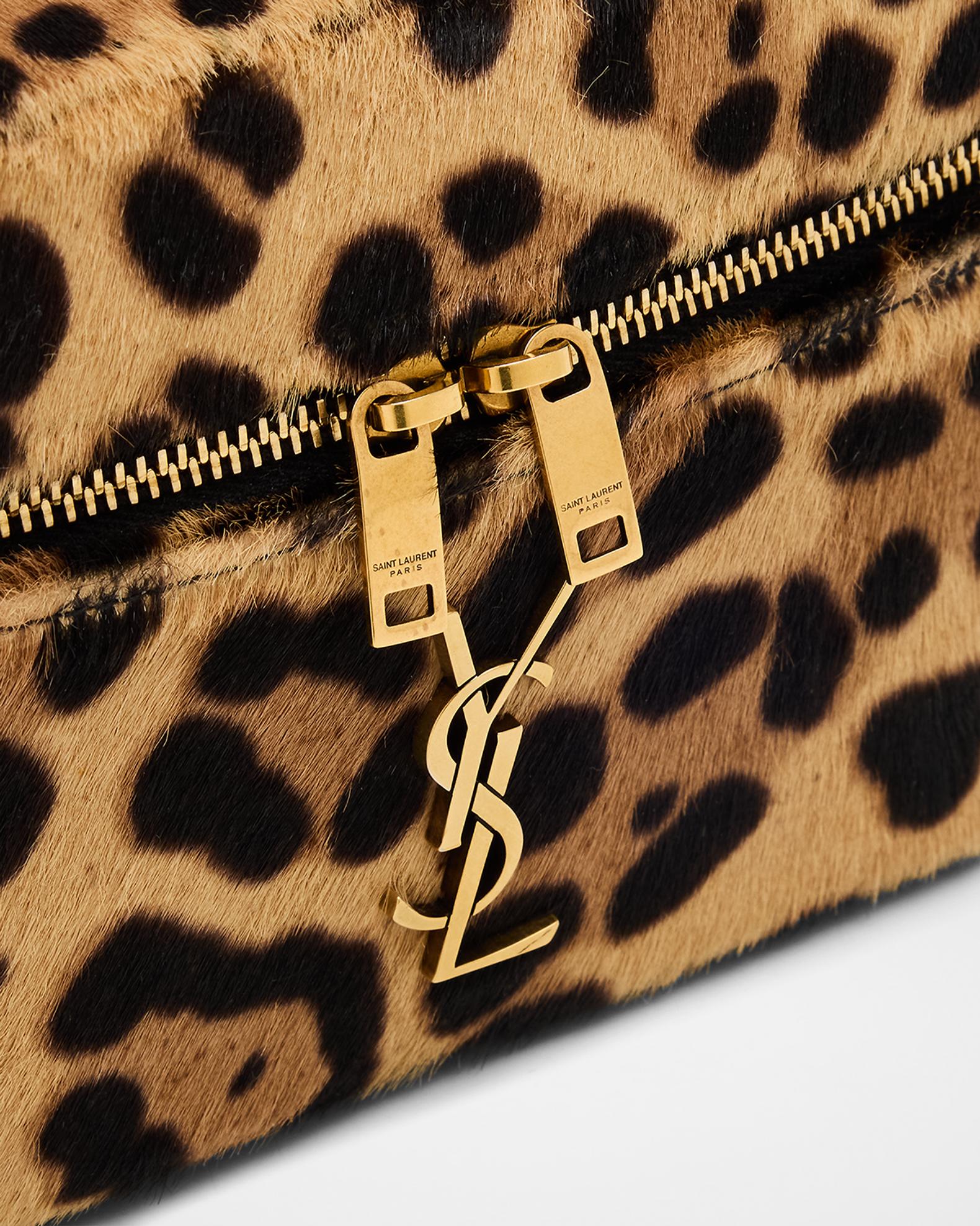Saint Laurent Gaby YSL Vanity Bag in Leopard-Print Calf Hair | Neiman ...