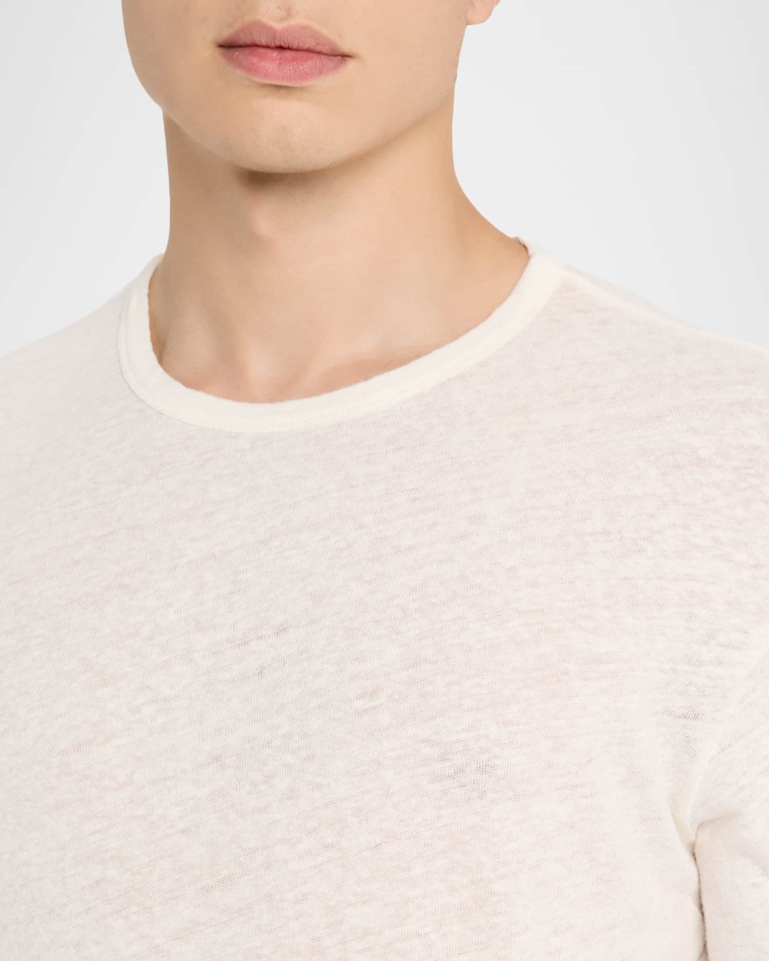 Joe's Jeans Men's Bespoke Cotton and Linen Crewneck T-Shirt | Neiman Marcus