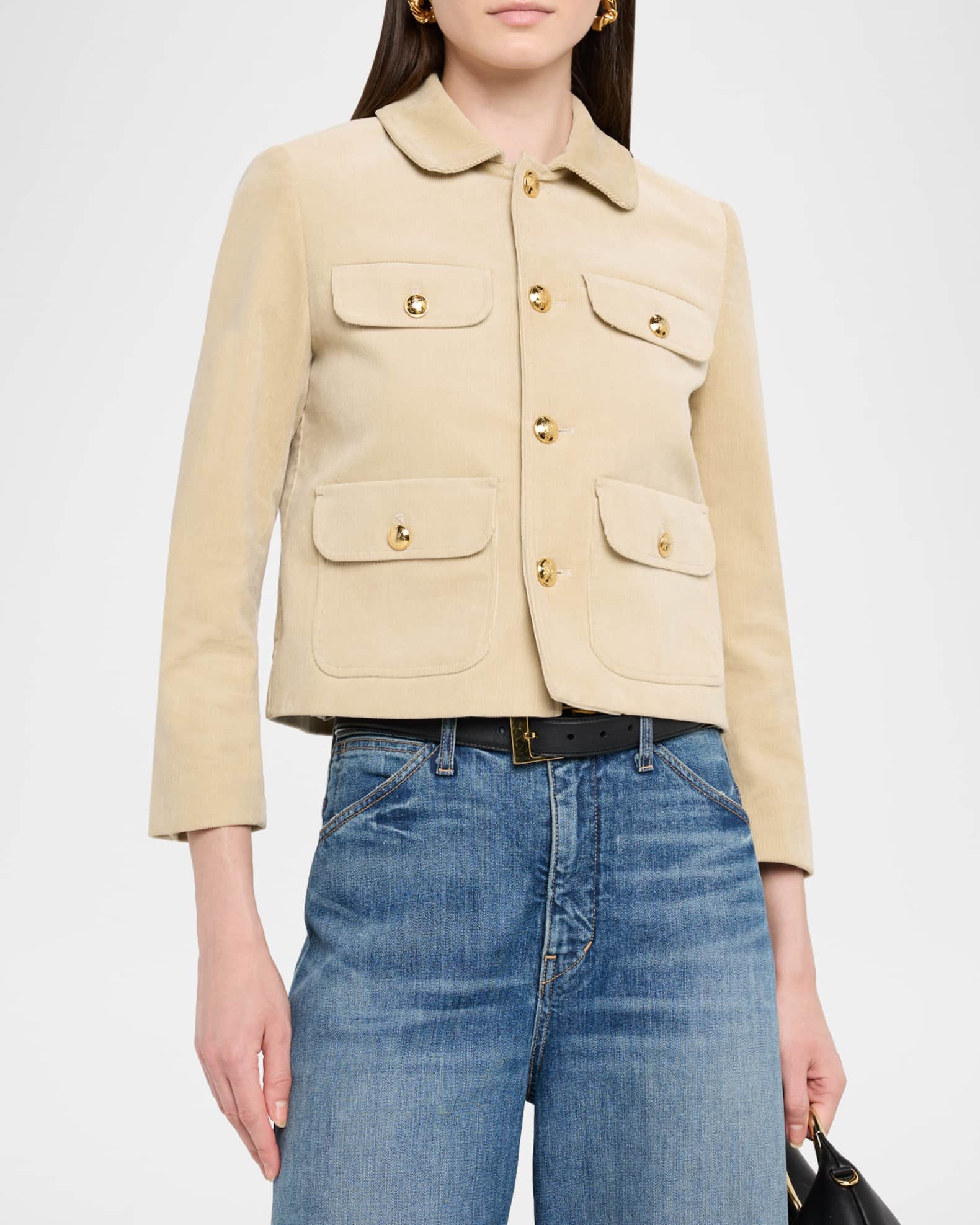Nili Lotan Chamonix Corduroy Short Jacket | Neiman Marcus