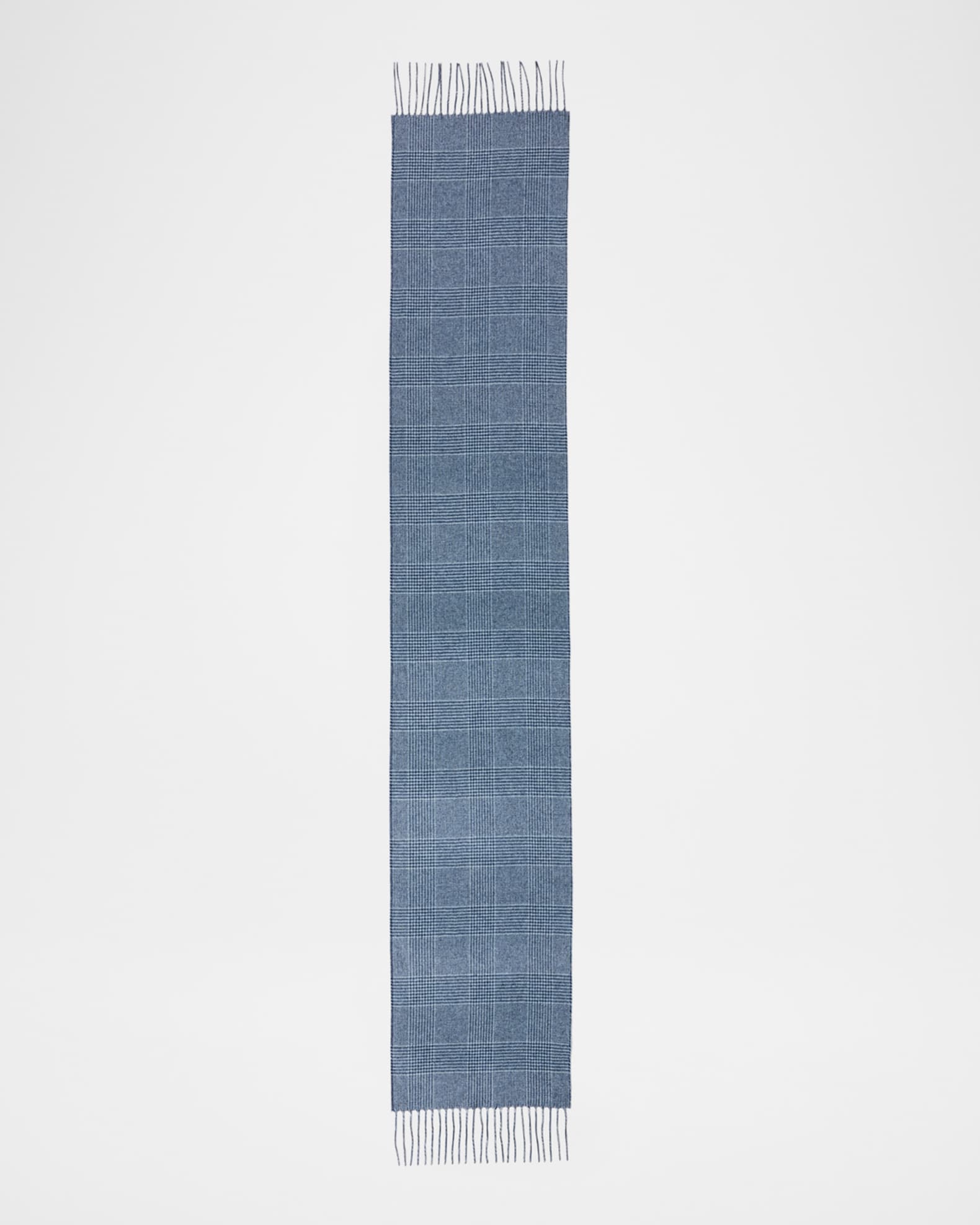 PIACENZA 1733 Men's Dallas Cashmere and Silk Solid To Houndstooth Scarf ...