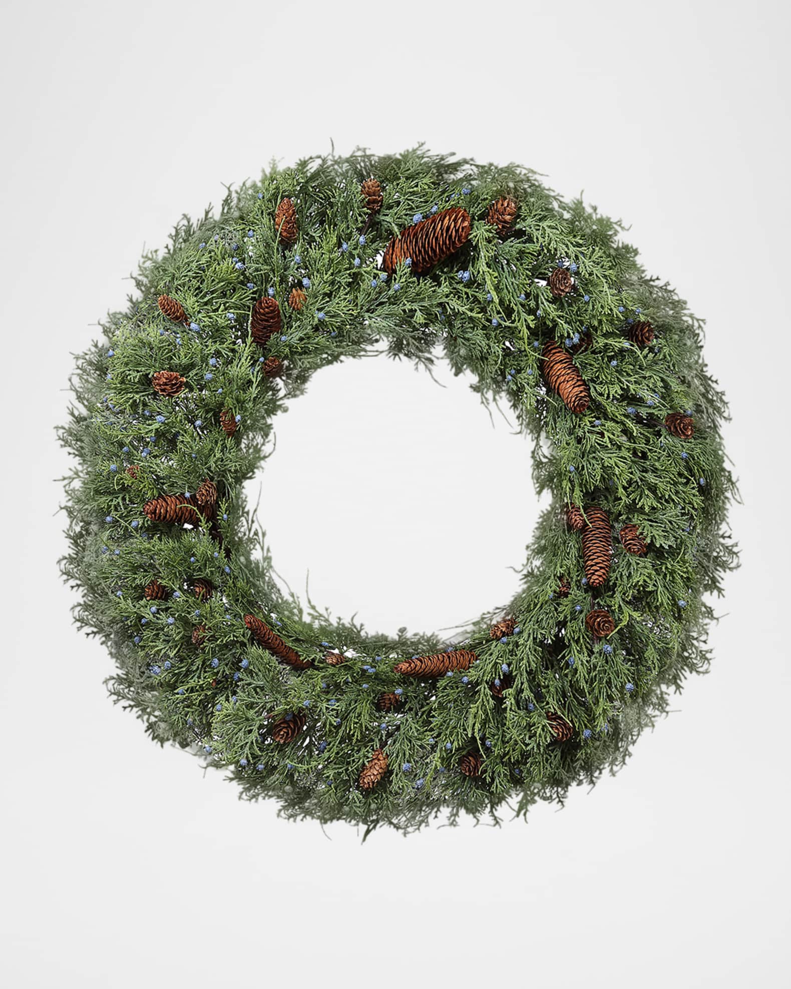Winward Home Blue Point Juniper 30" Wreath | Neiman Marcus
