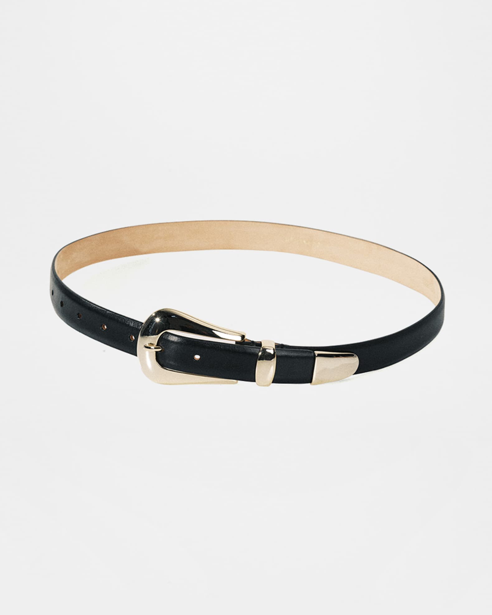 Dehanche Colette Gold-Tone Buckle Leather Belt | Neiman Marcus