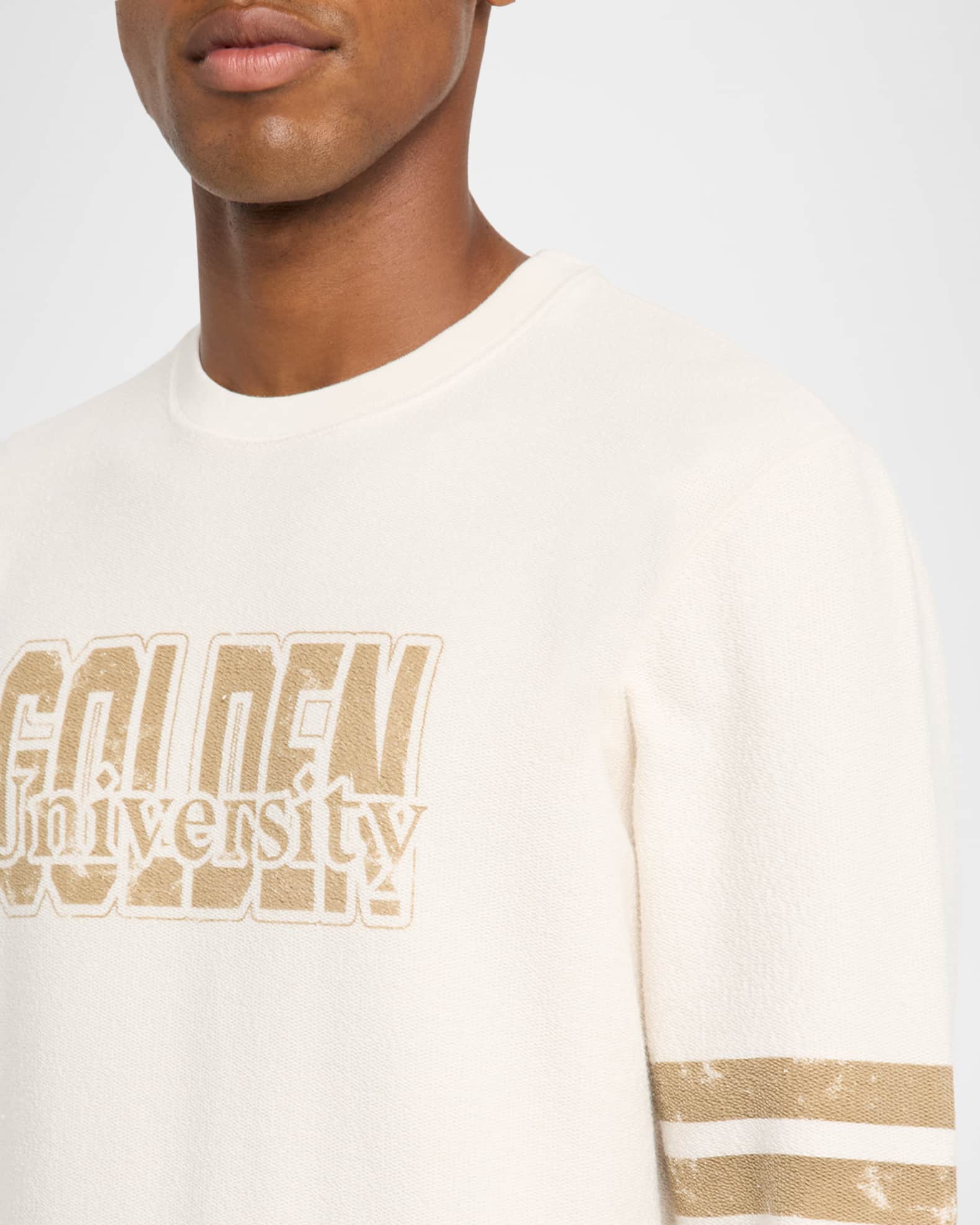 Golden Goose Men's Cotton Fleece Golden University Sweatshirt | Neiman ...