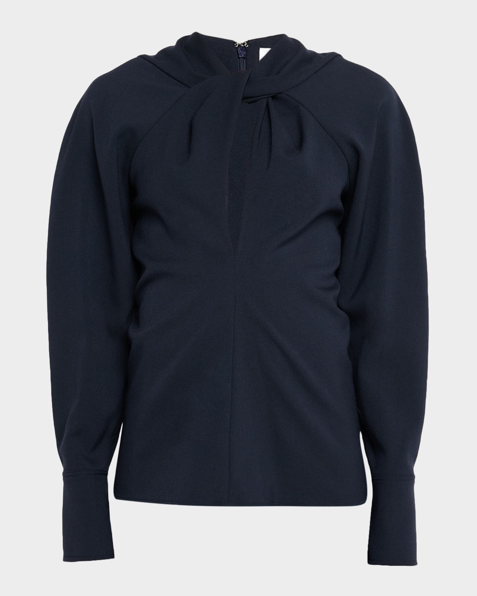 Victoria Beckham Long-Sleeve Twist Detail Top | Neiman Marcus