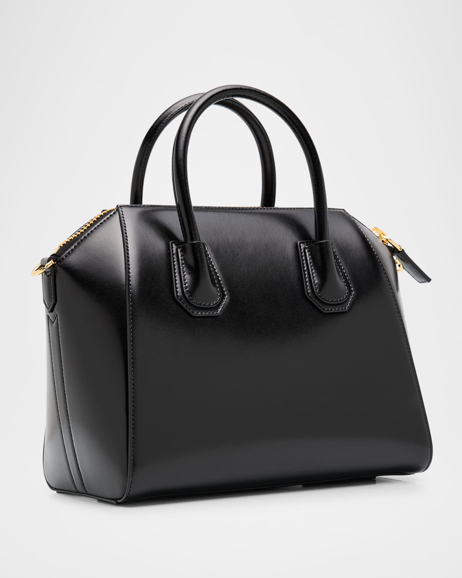 Givenchy Antigona Small Top-Handle Bag in Box Leather | Neiman Marcus