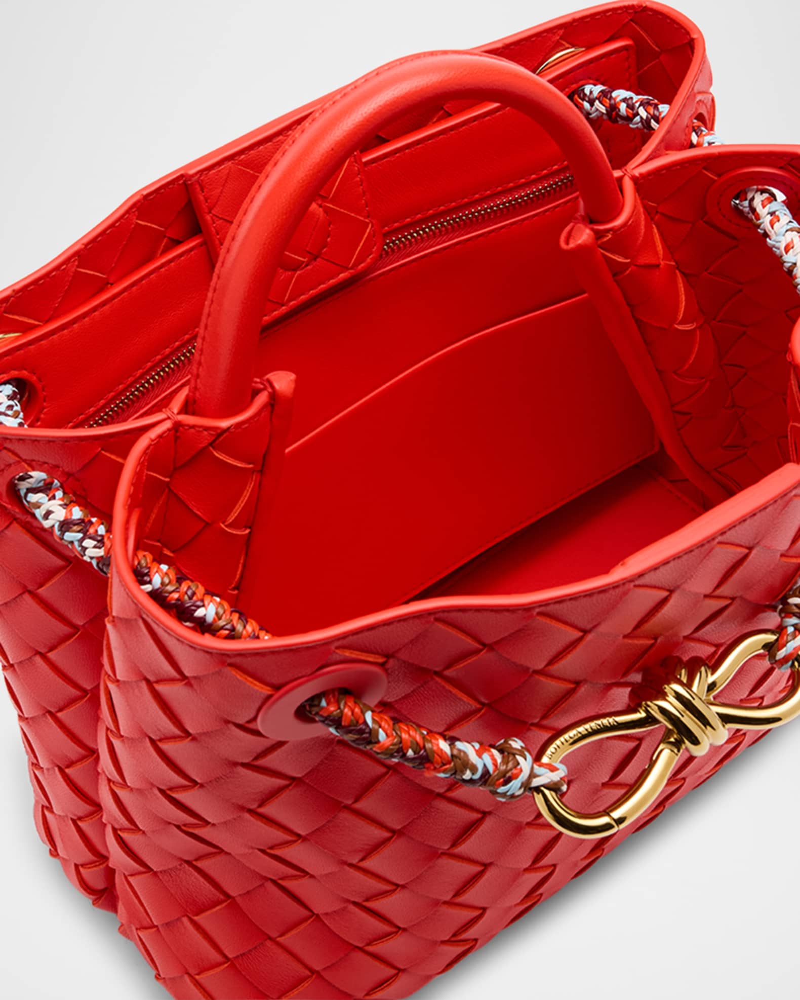 Bottega Veneta Andiamo Small Leather Top-Handle Bag | Neiman Marcus