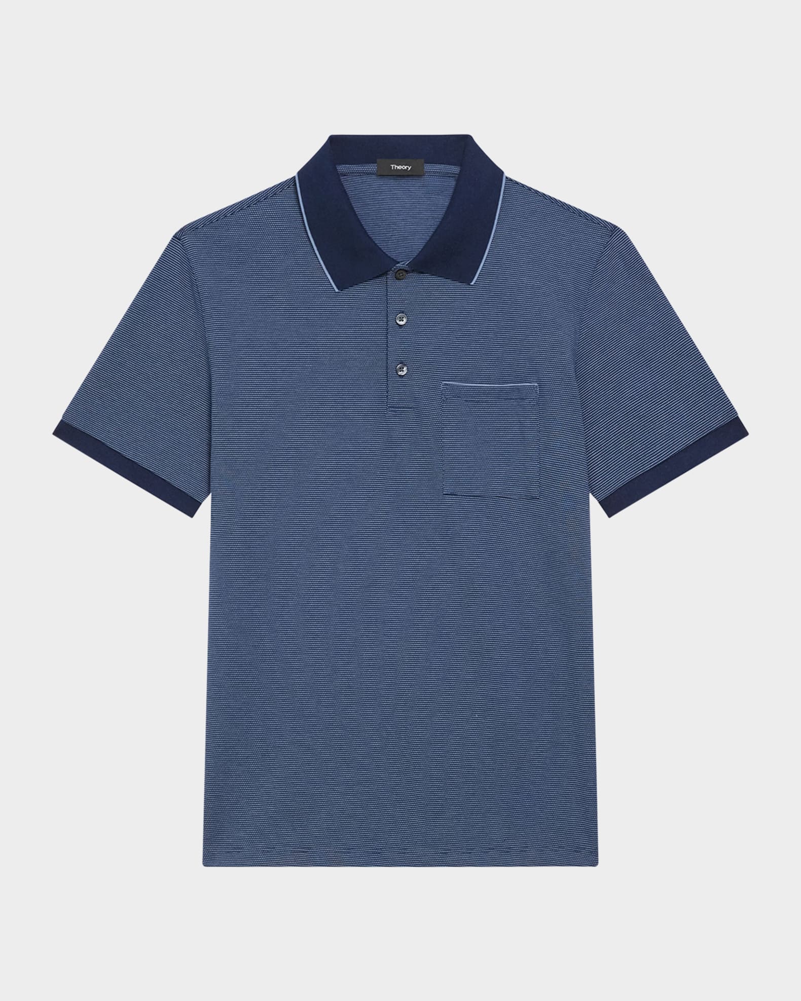 Theory Men's Birdseye Pique Pocket Polo Shirt | Neiman Marcus