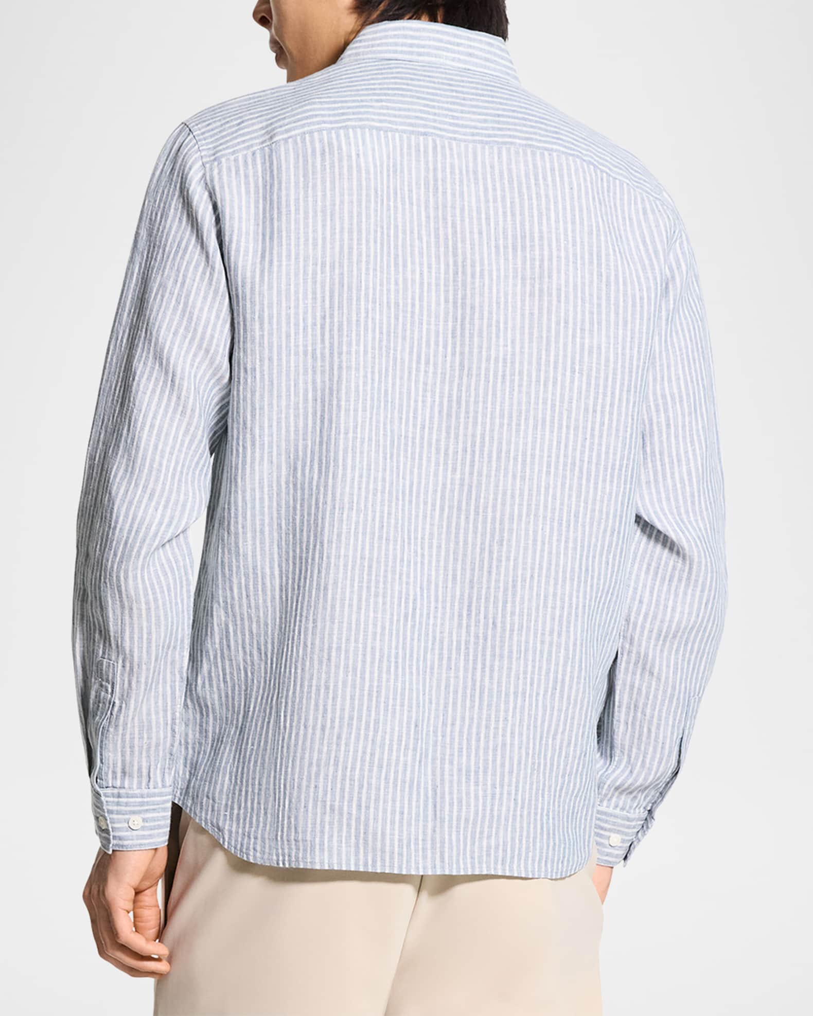 Theory Men's Irving Summer Stripe Pocket Casual Button-Down Shirt ...