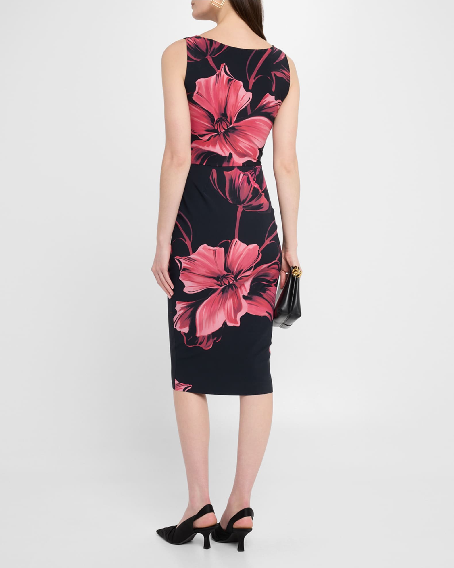 Chiara Boni La Petite Robe Floral-Print Bodycon Dress | Neiman Marcus