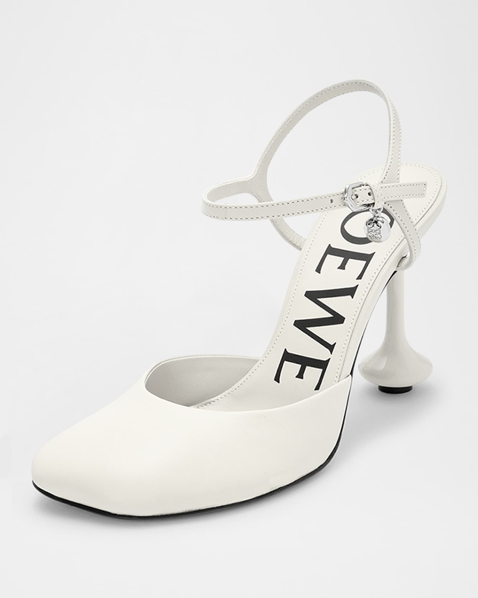 Loewe Toy Leather Ankle-Strap Pumps | Neiman Marcus