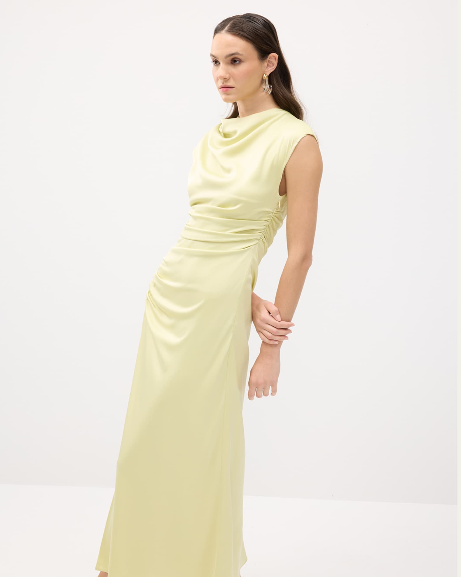 Burke Draped Midi Dress | Neiman Marcus