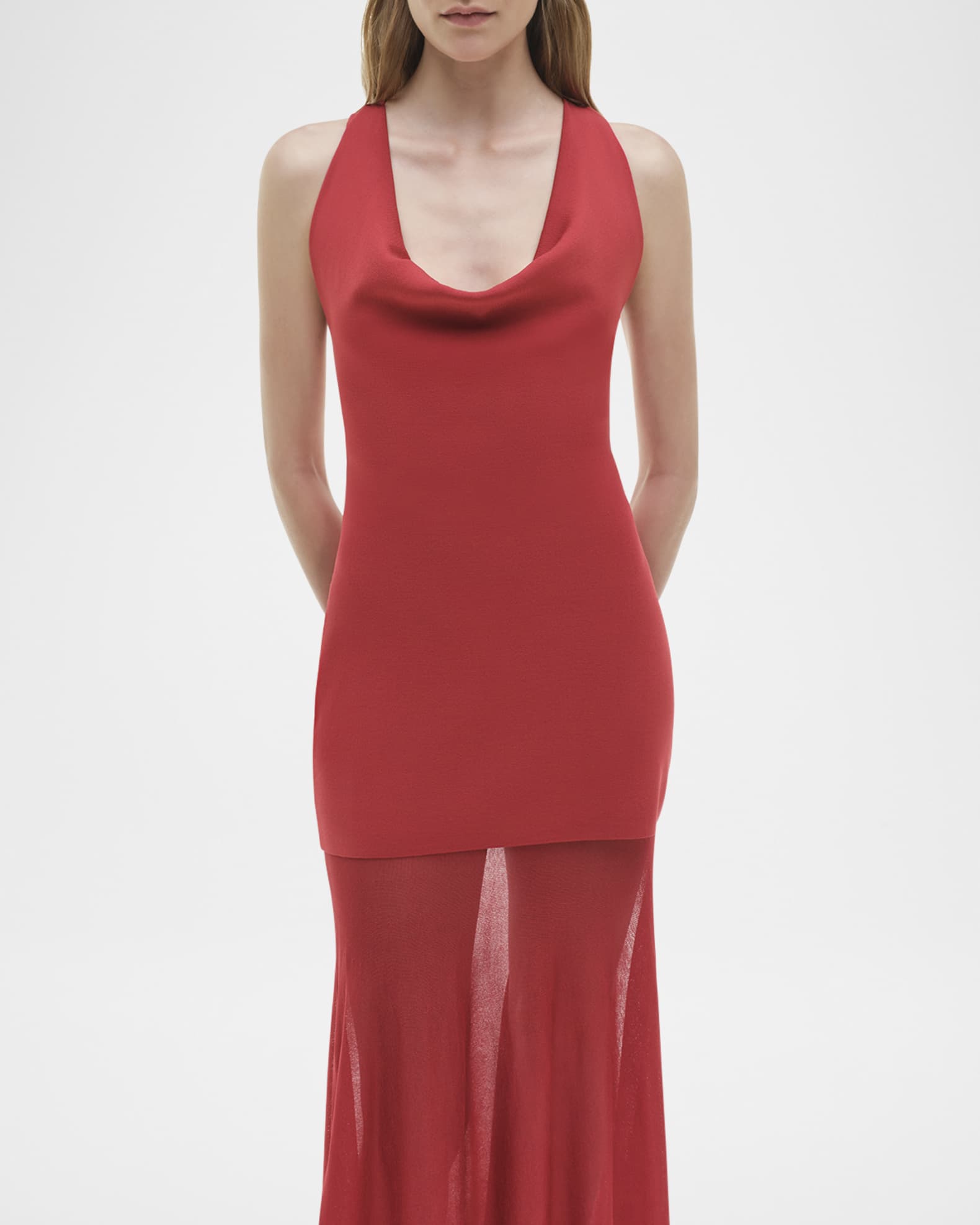 SIMKHAI Xena Sleeveless Halter Maxi Dress | Neiman Marcus
