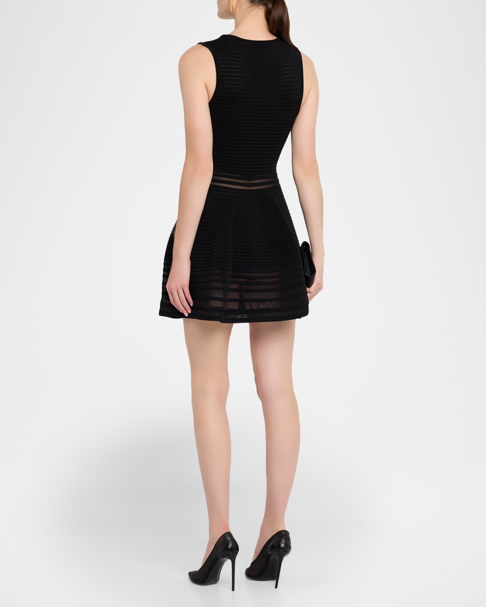 SIMKHAI Lottie Stripe Illusion Mini Dress | Neiman Marcus