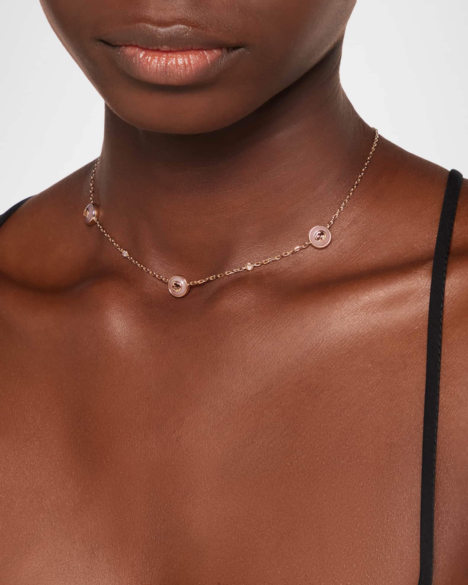 Gucci Gucci Interlocking 18K Chain Necklace | Neiman Marcus