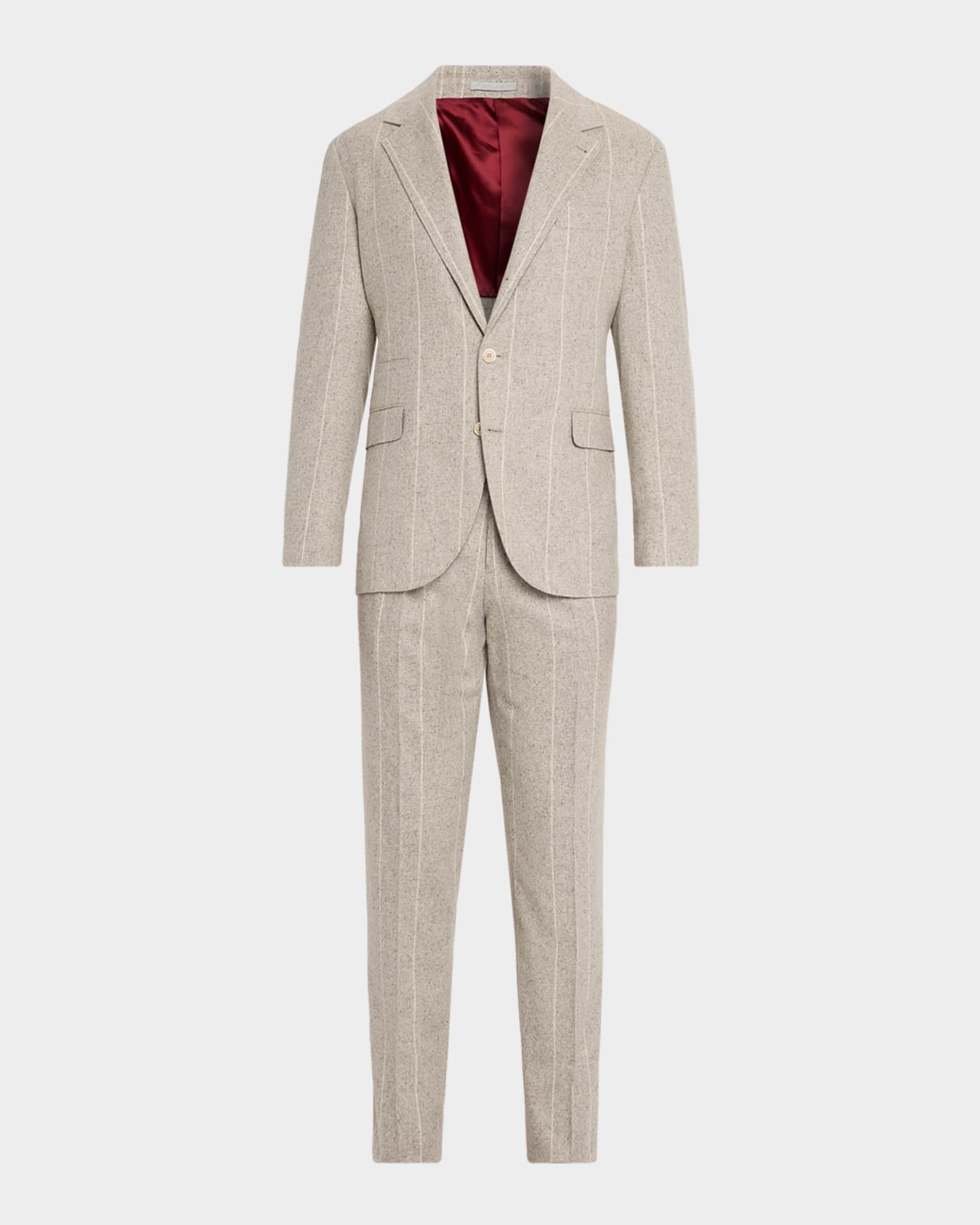 Brunello Cucinelli Men's Donegal Chalk Stripe Two-Piece Suit | Neiman ...