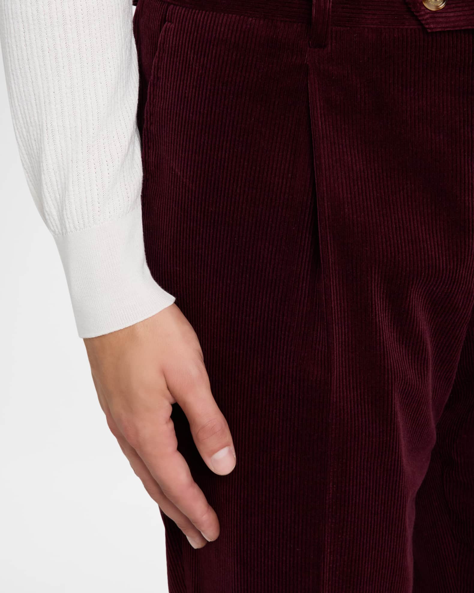 Brunello Cucinelli Men's Fine Wale Corduroy Two-Piece Suit | Neiman Marcus