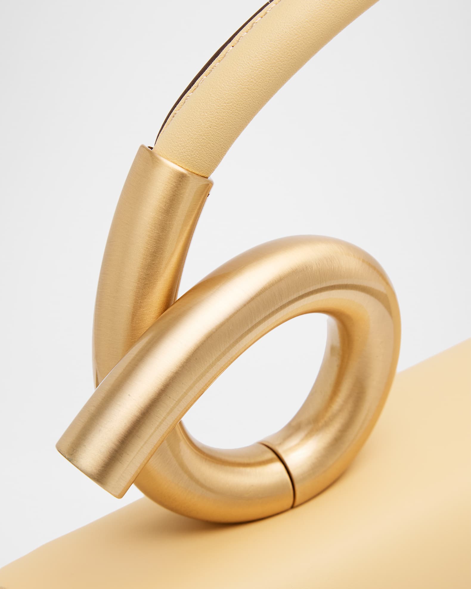 Cult Gaia Azariah Coil Leather Top-Handle Bag | Neiman Marcus