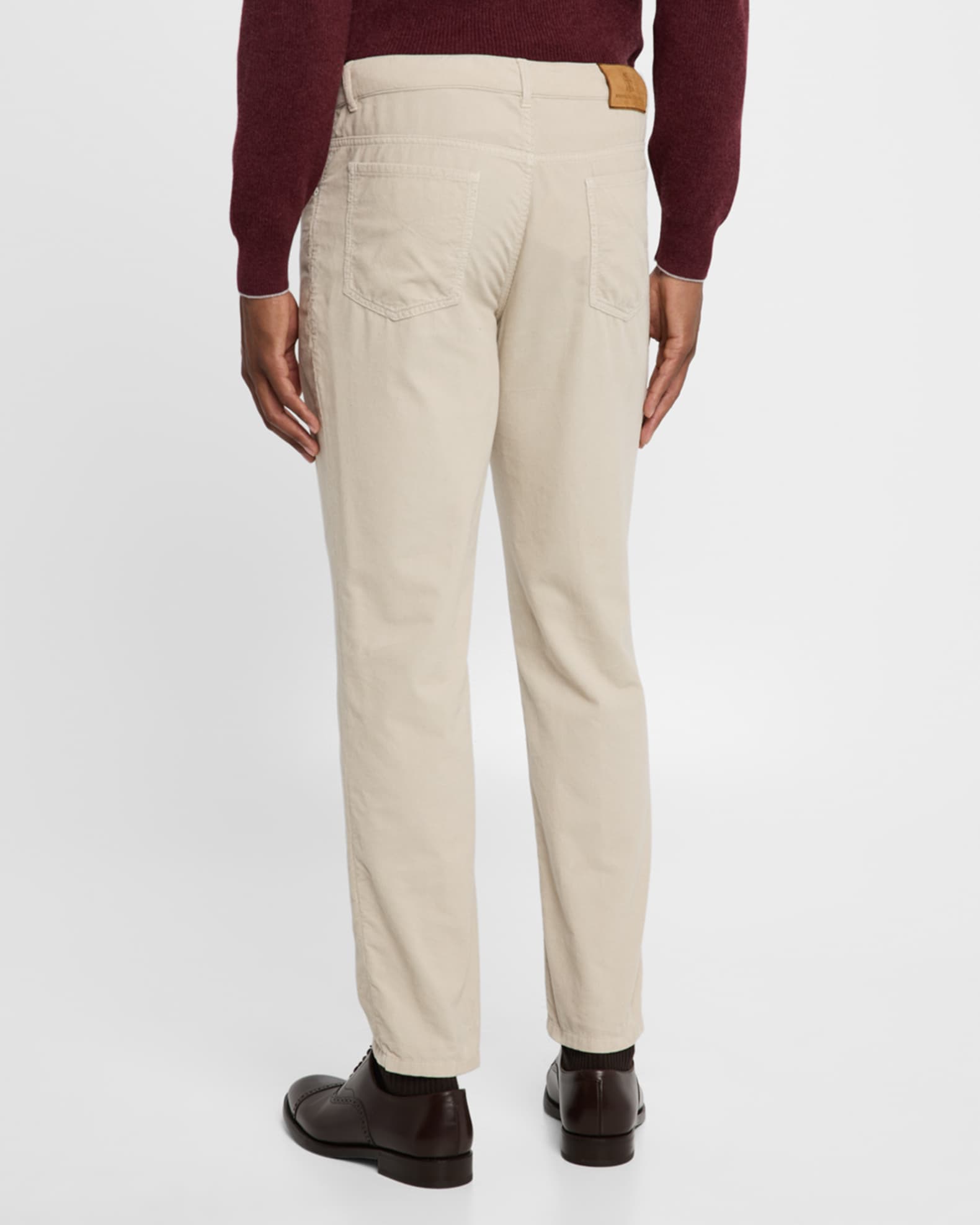 Brunello Cucinelli Men's Fine Wale Corduroy Trousers | Neiman Marcus