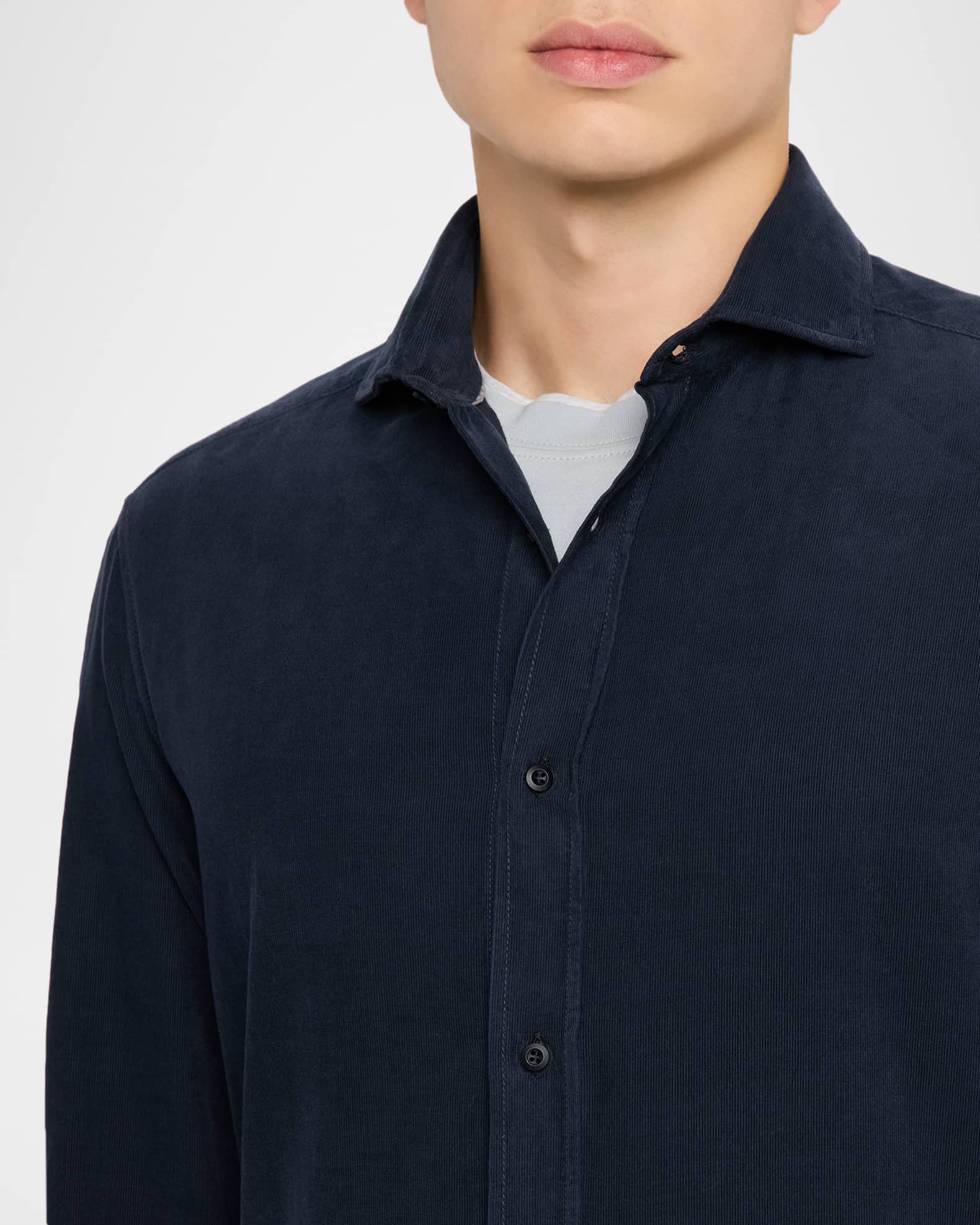 Brunello Cucinelli Men's Modern-Fit Corduroy Button-Down Shirt | Neiman ...