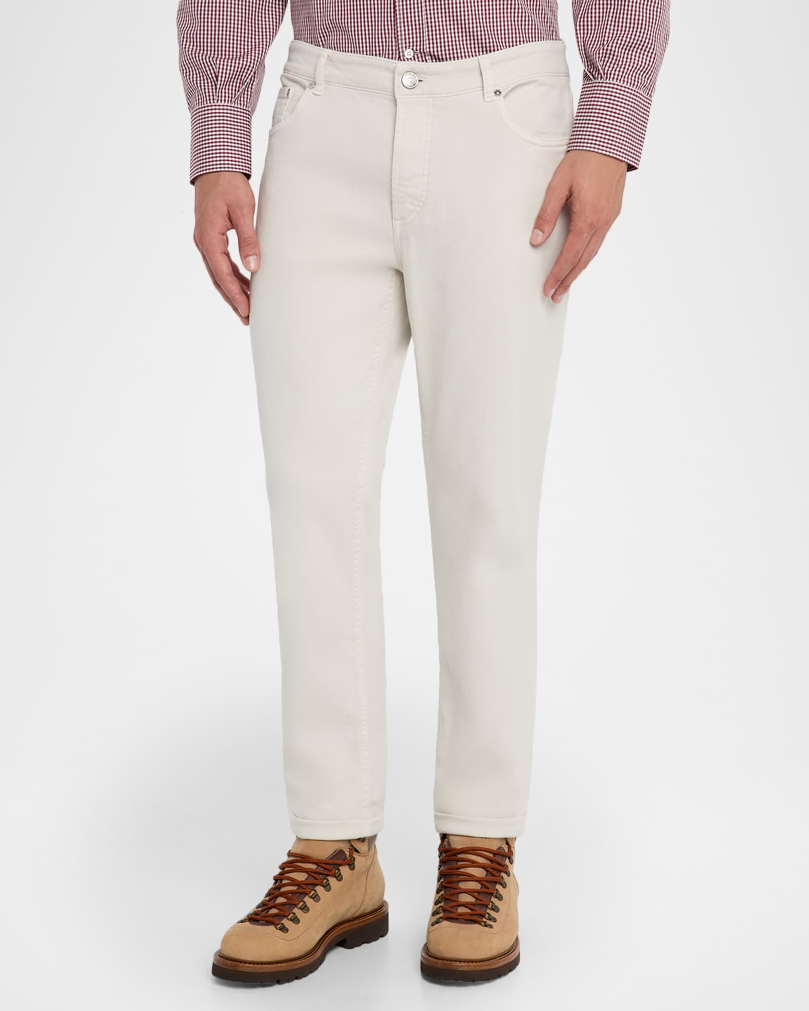 Brunello Cucinelli Men's Traditional-Fit Denim Five-Pocket Pants ...