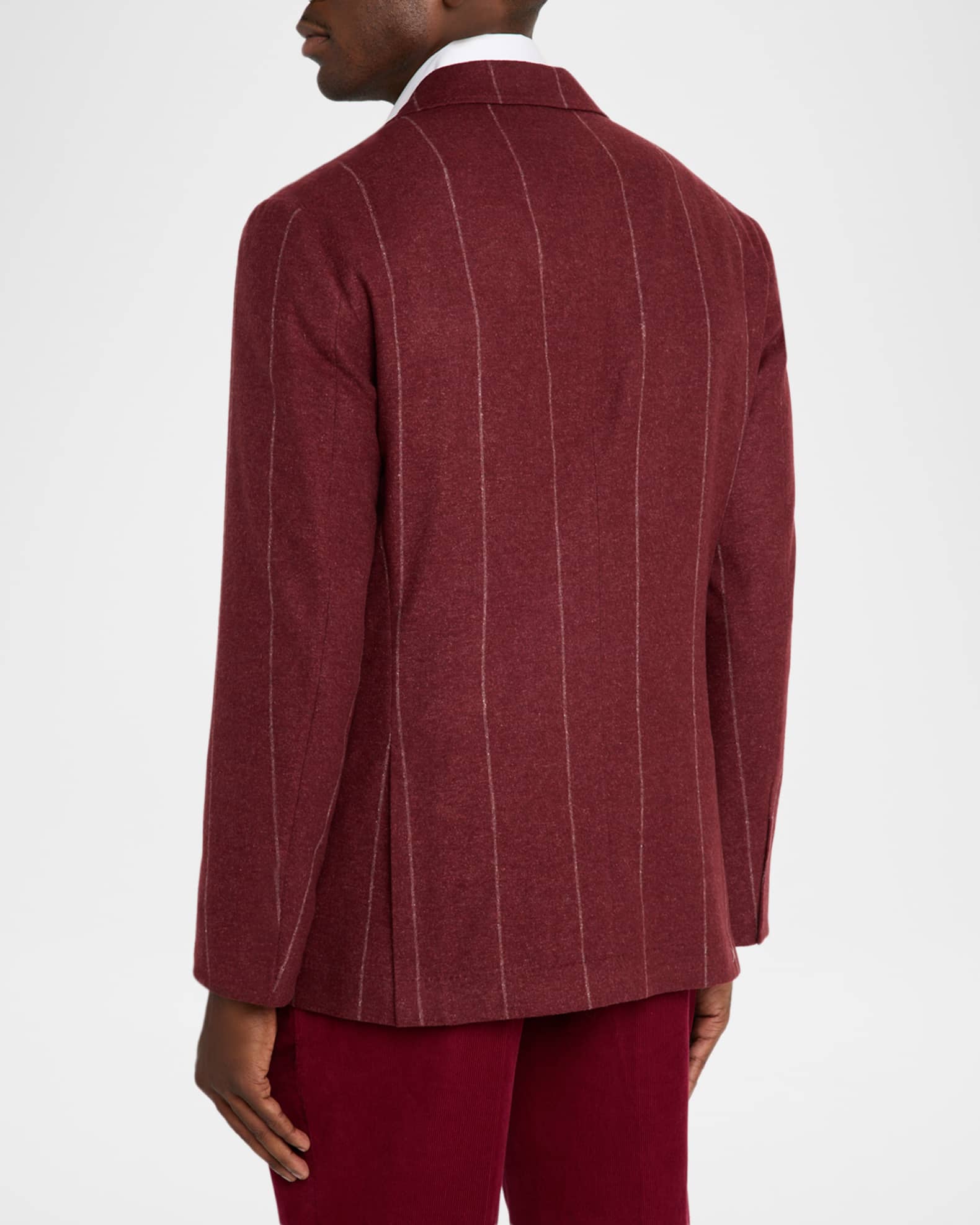 Brunello Cucinelli Men's Chalk Stripe Cavallo Blazer | Neiman Marcus