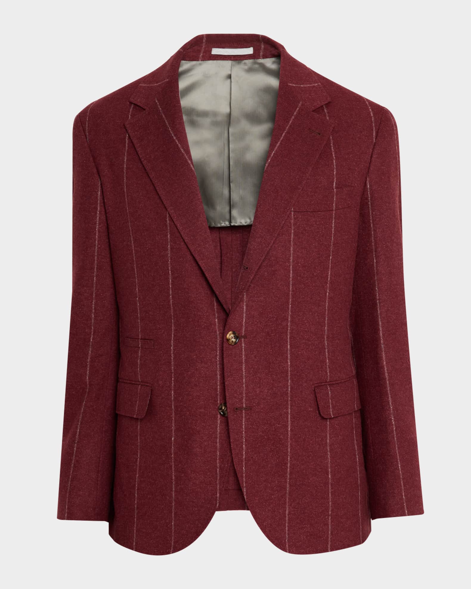 Brunello Cucinelli Men's Chalk Stripe Cavallo Blazer | Neiman Marcus