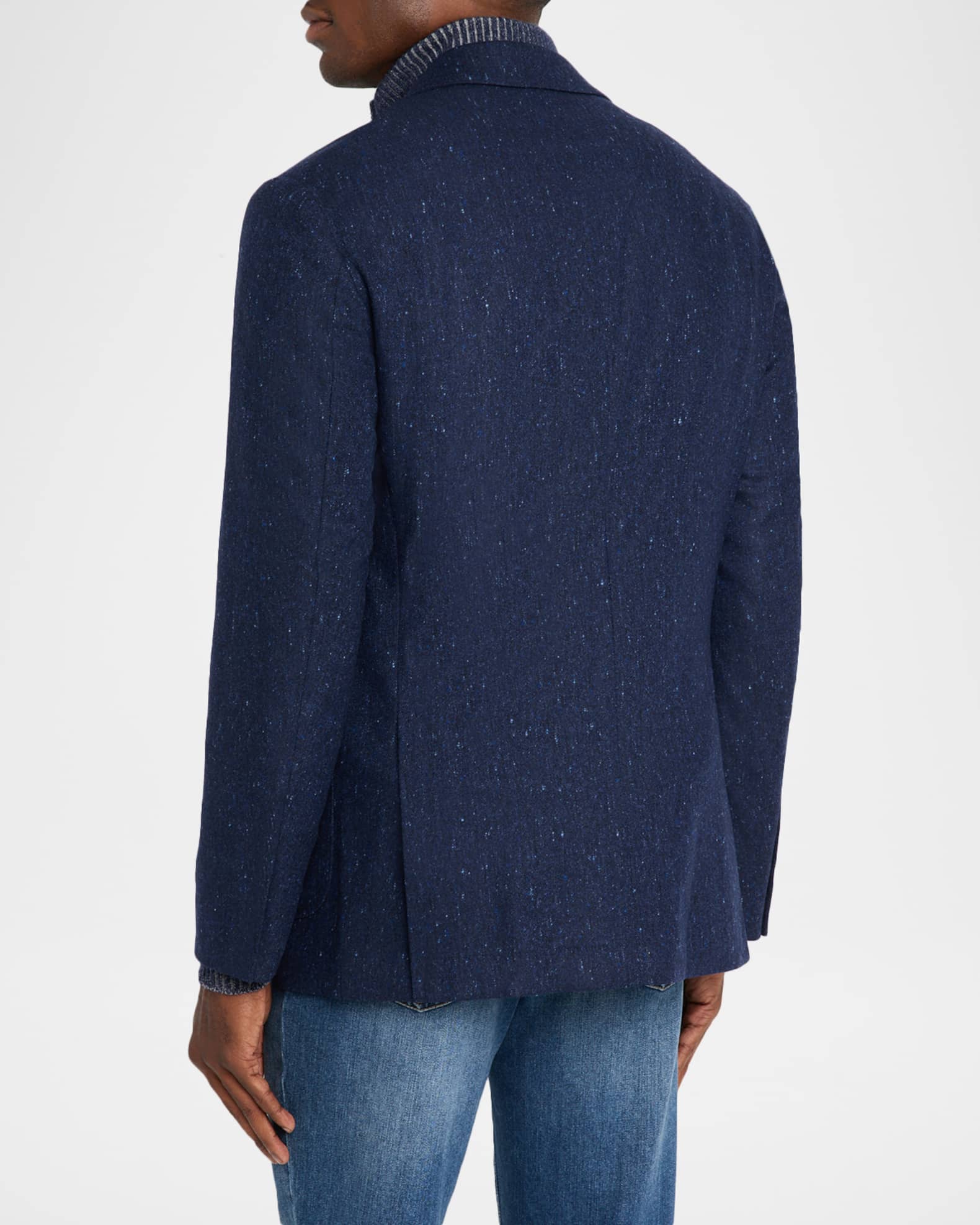 Brunello Cucinelli Men's Flecked Donegal Sport Coat | Neiman Marcus