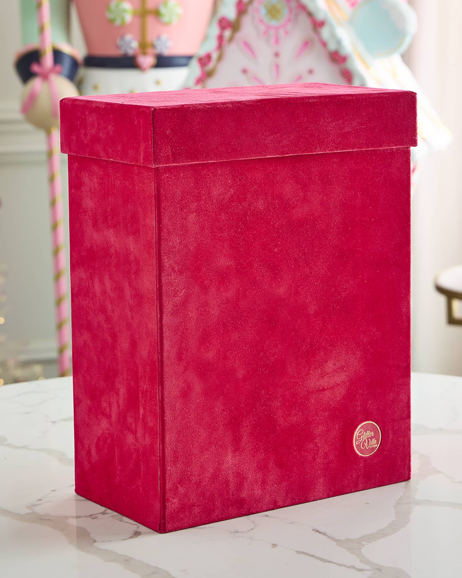 Glitterville Patisserie Large Red Flocked Gift Bags, Set of 10 | Neiman ...