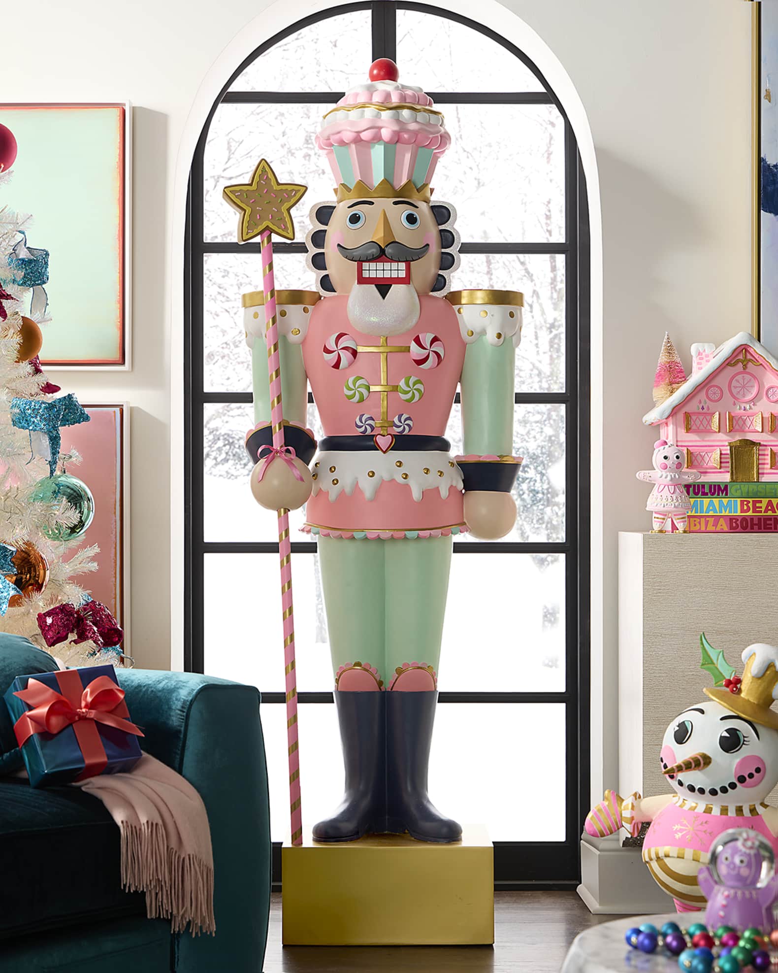 Glitterville 78" Giant Colonel Cupcake Life-Size Christmas Display ...