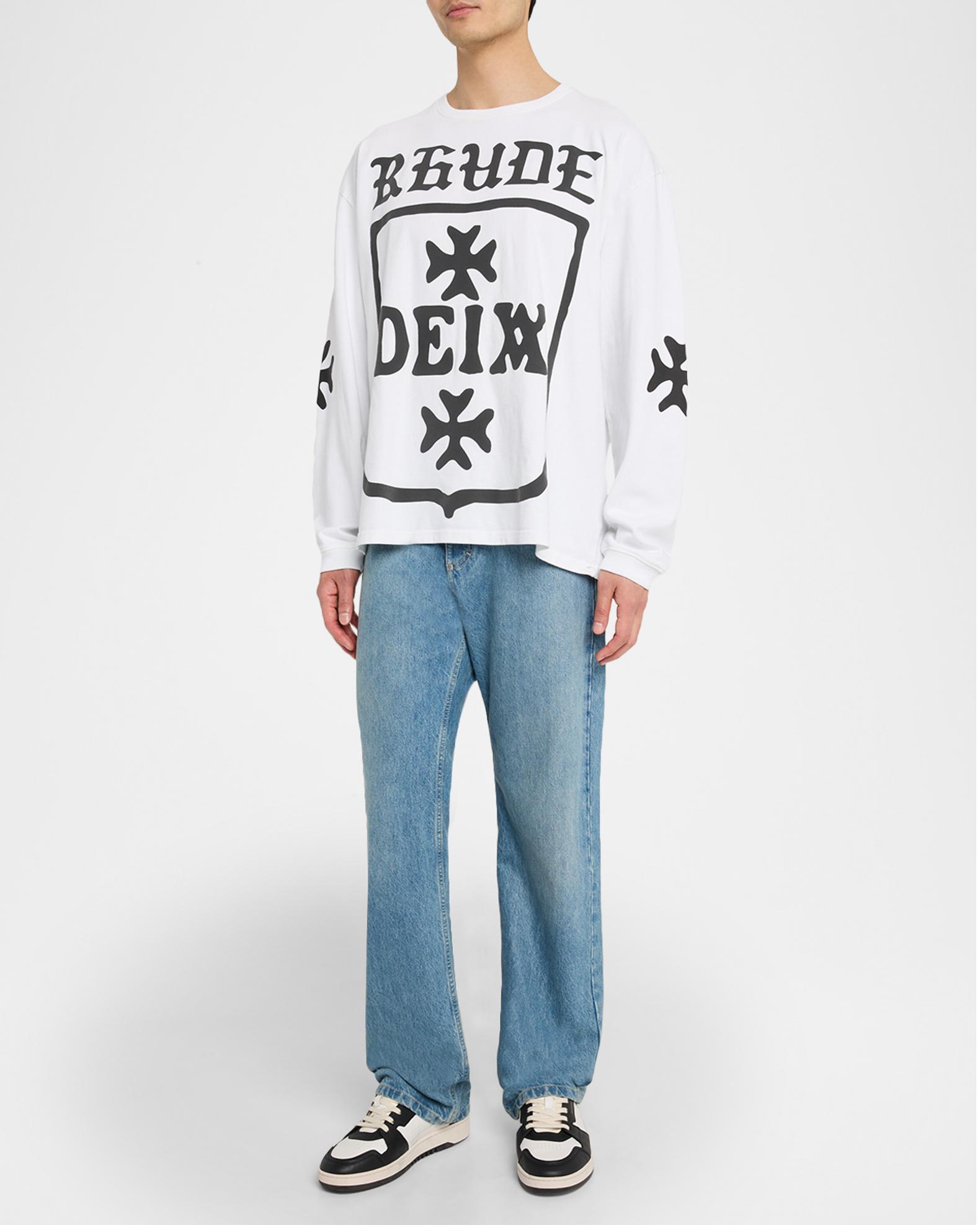 Rhude Men's Deix Shield Oversized Long-Sleeve T-Shirt | Neiman Marcus