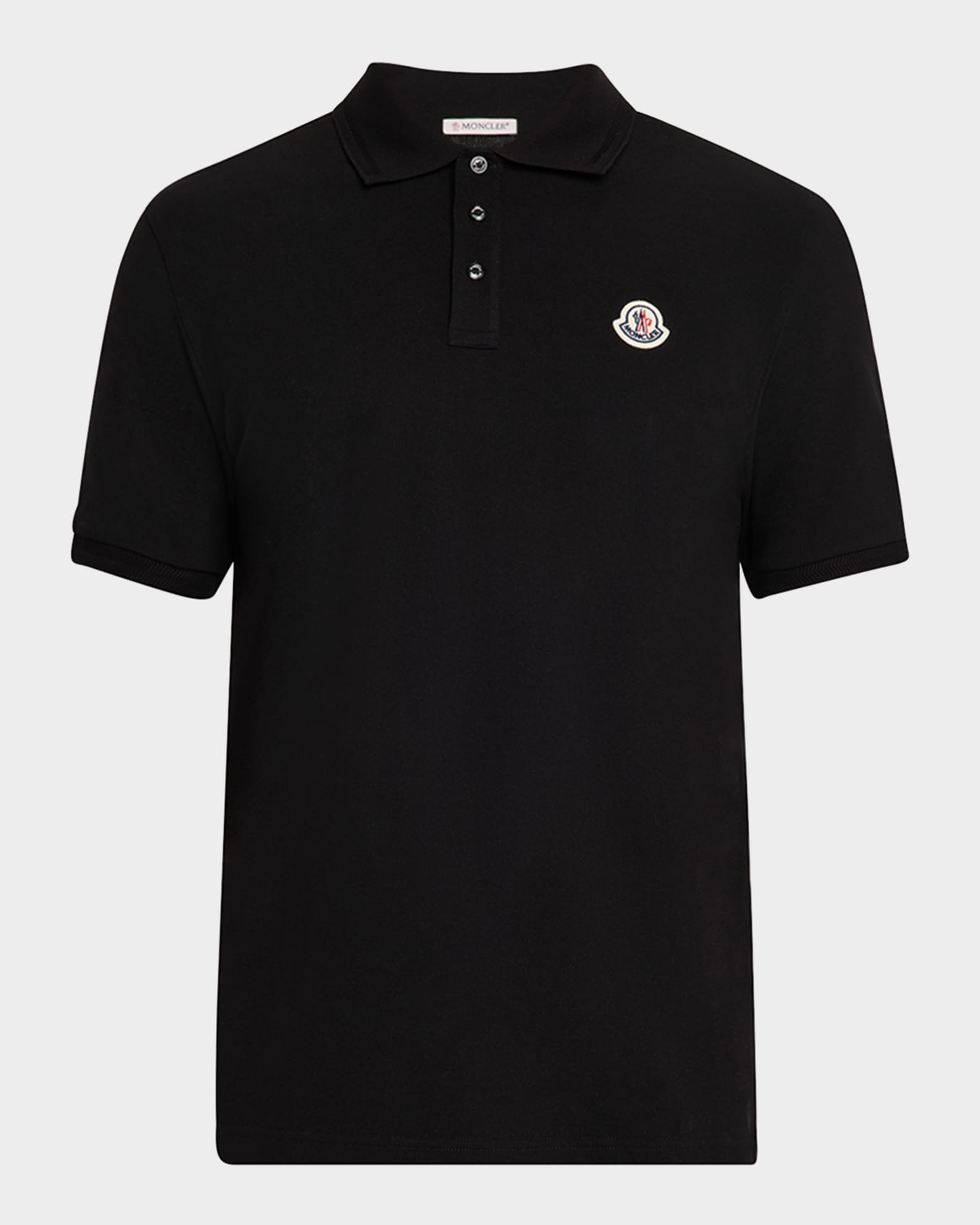 Moncler Men's Chest-Logo Pique Polo Shirt | Neiman Marcus