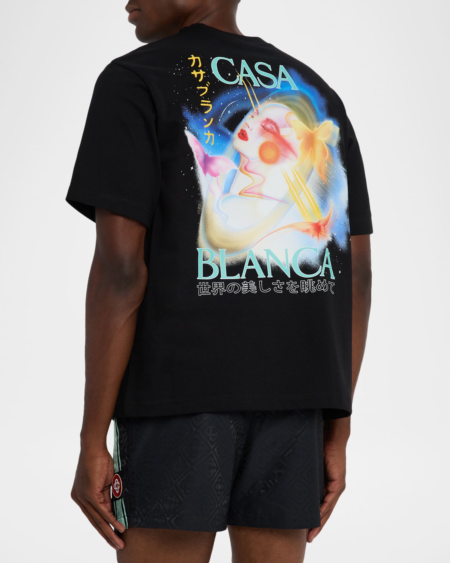 CASABLANCA Men's Galactic Connection Oversized Graphic T-Shirt | Neiman ...