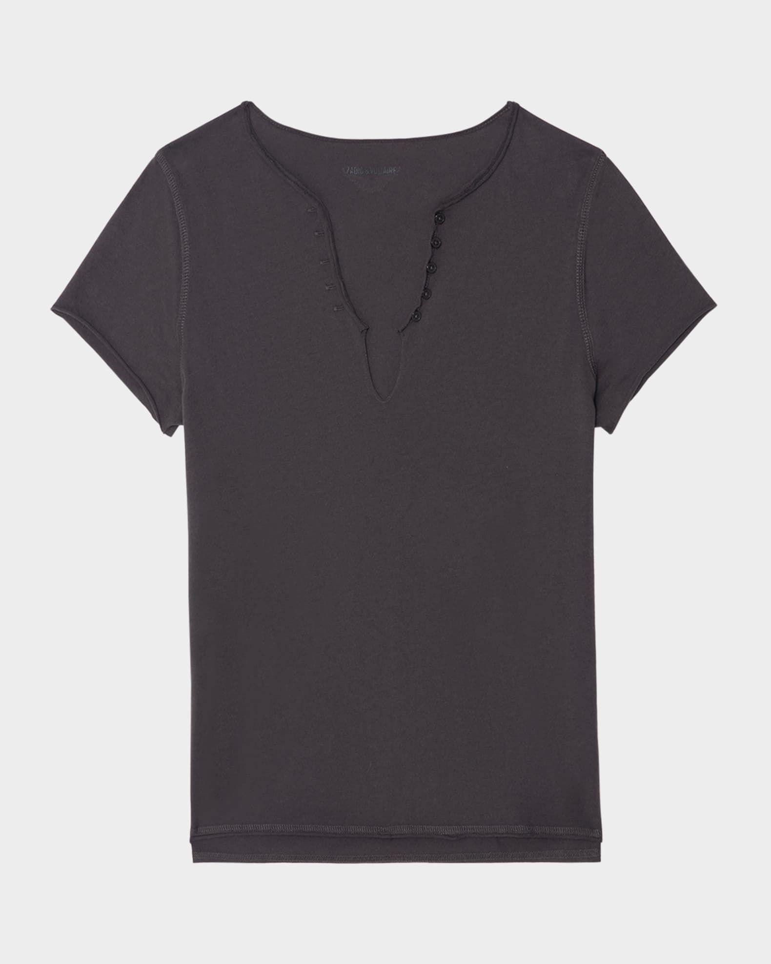 Zadig & Voltaire Tuni Strass Wings Henley T-Shirt | Neiman Marcus
