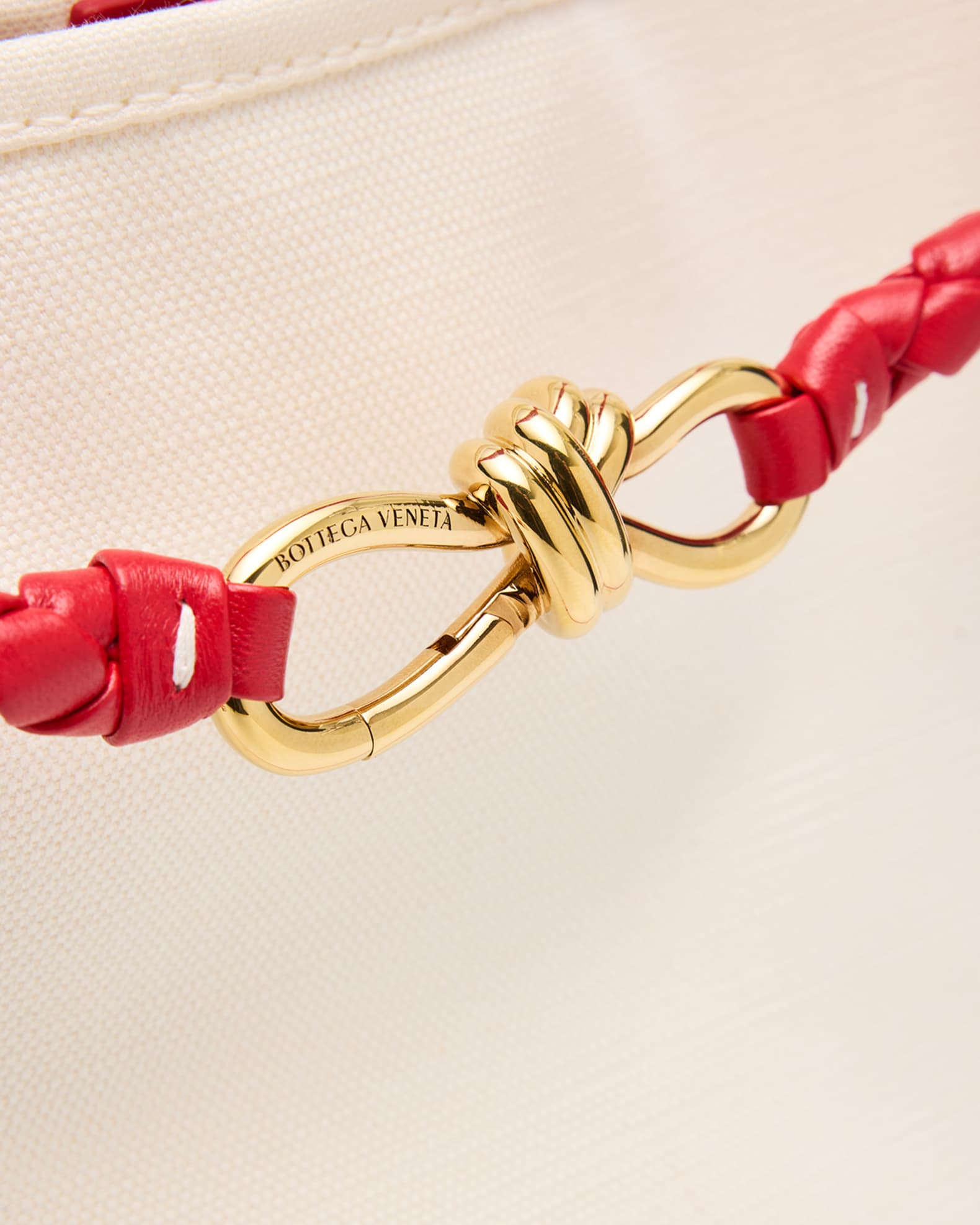 Bottega Veneta Andiamo Medium Two-Tone Canvas Tote Bag | Neiman Marcus