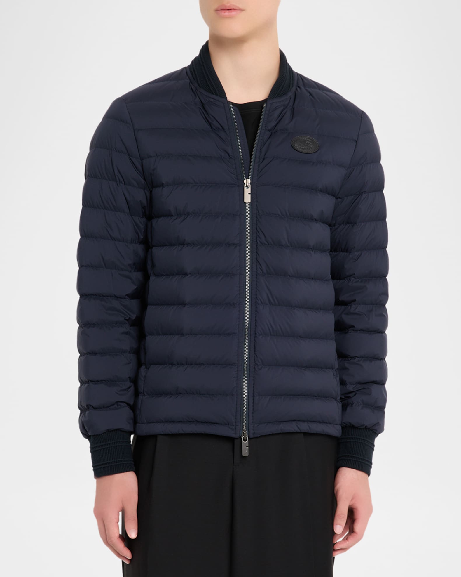 Burberry Men's Knight Stamp Down Puffer Jacket | Neiman Marcus