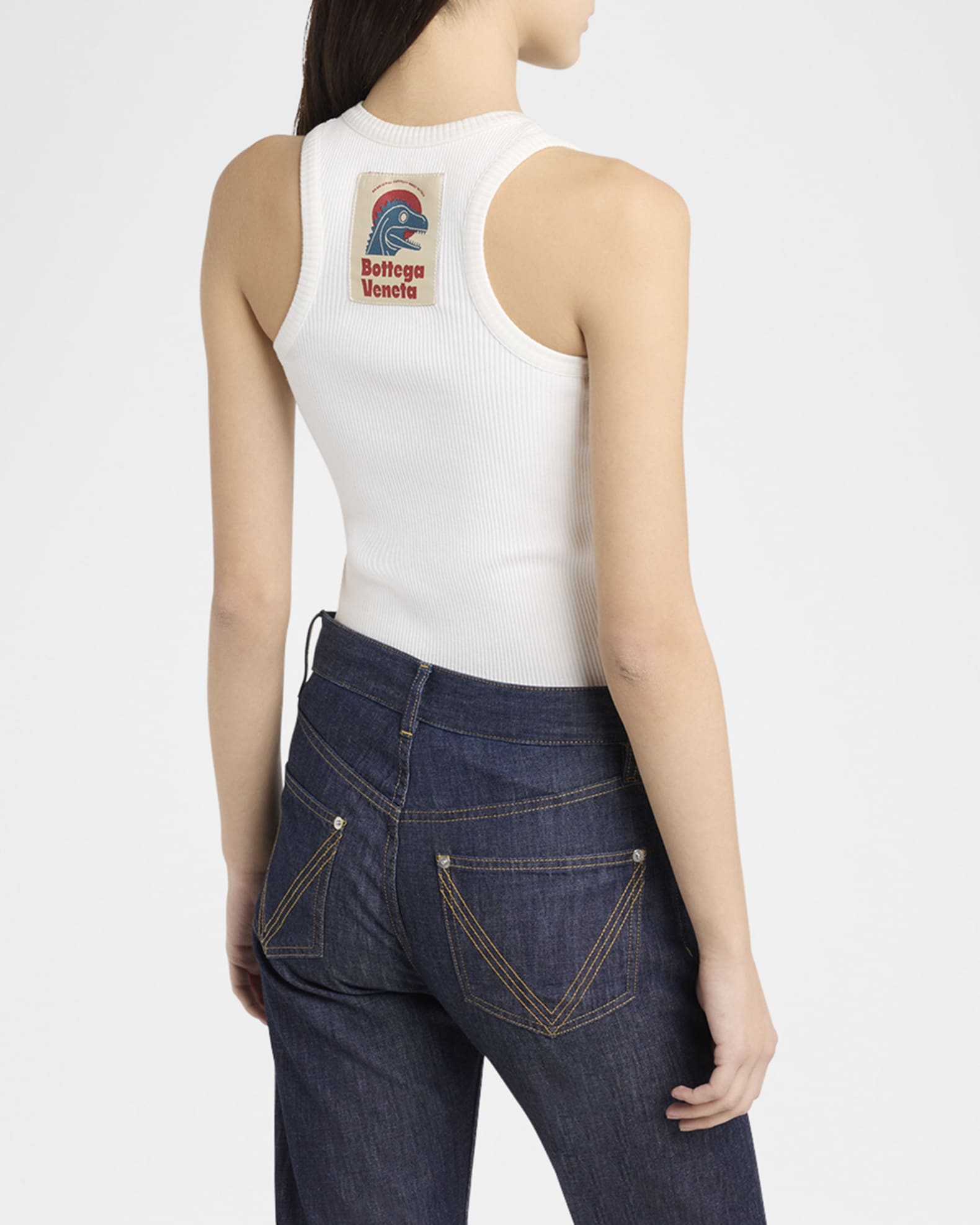 Bottega Veneta Logo Patch Tank Top | Neiman Marcus