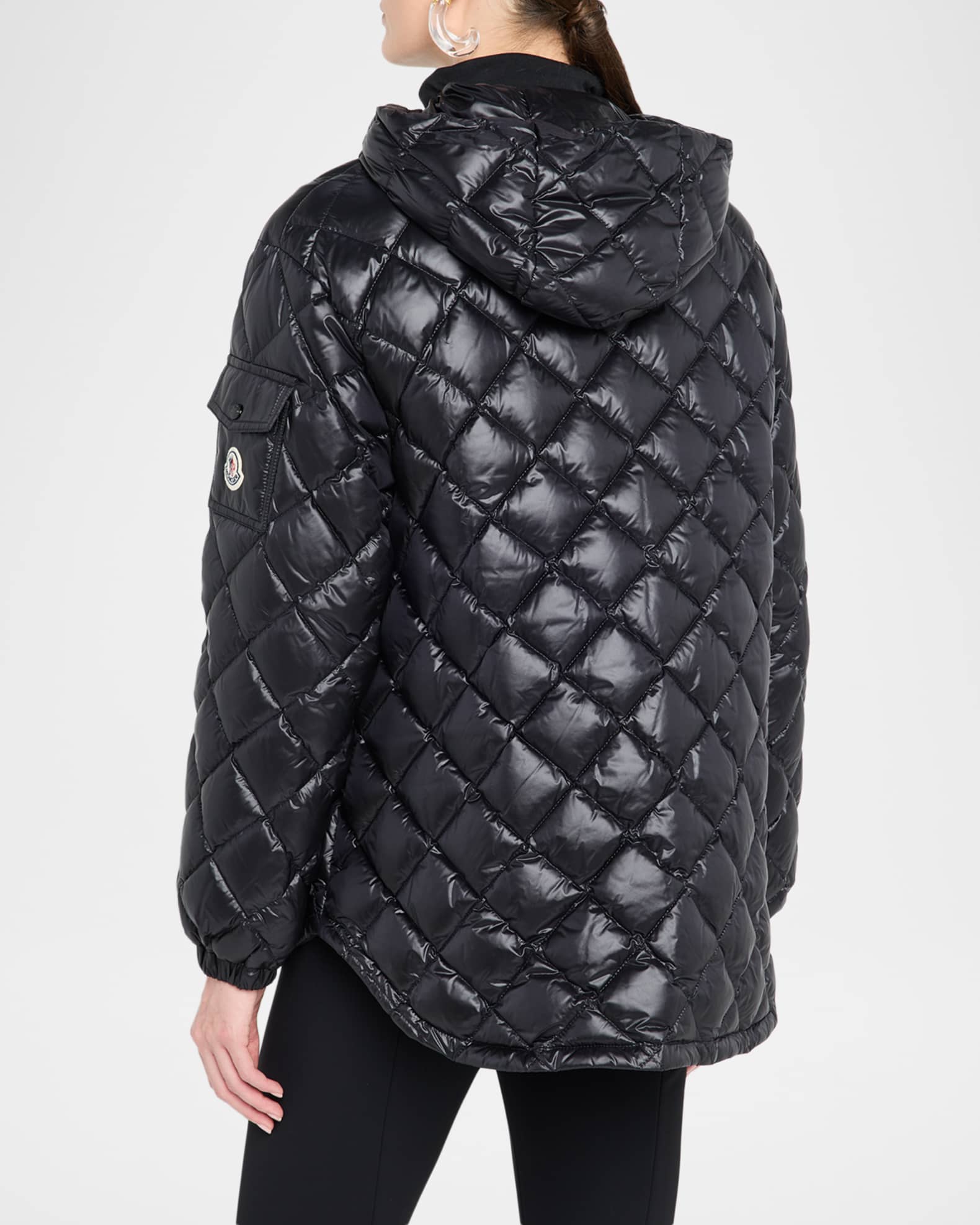 Moncler Short Padded Down Jacket | Neiman Marcus