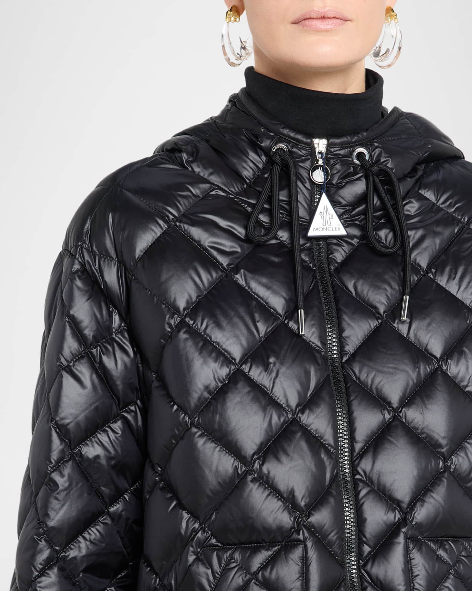 Moncler Short Padded Down Jacket | Neiman Marcus