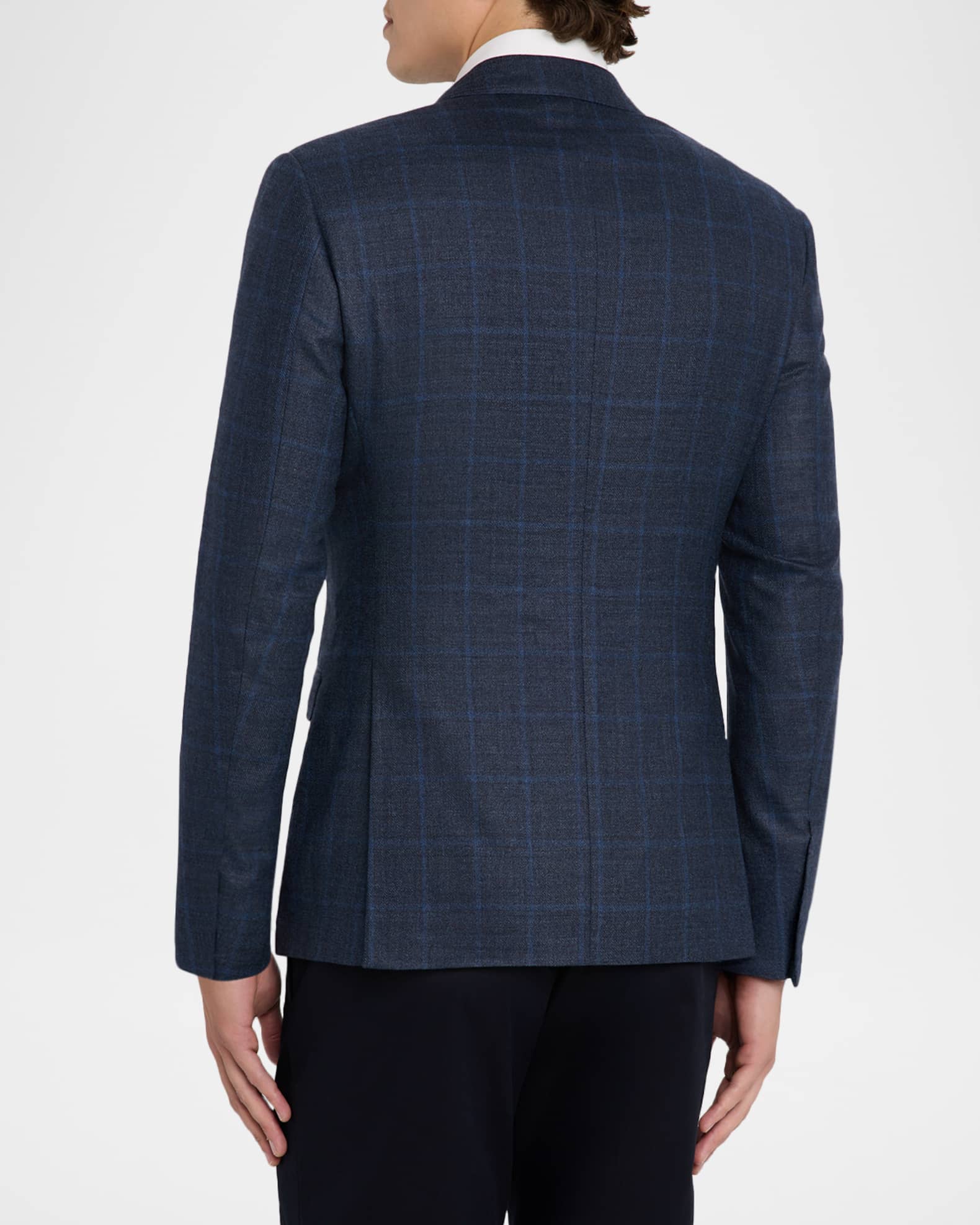 Giorgio Armani Men's Subtle Grid Wool Blend Sport Coat | Neiman Marcus