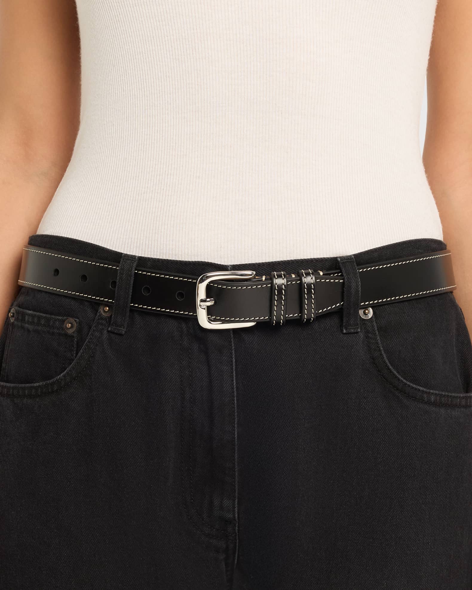 Dehanche Louison Leather Belt | Neiman Marcus