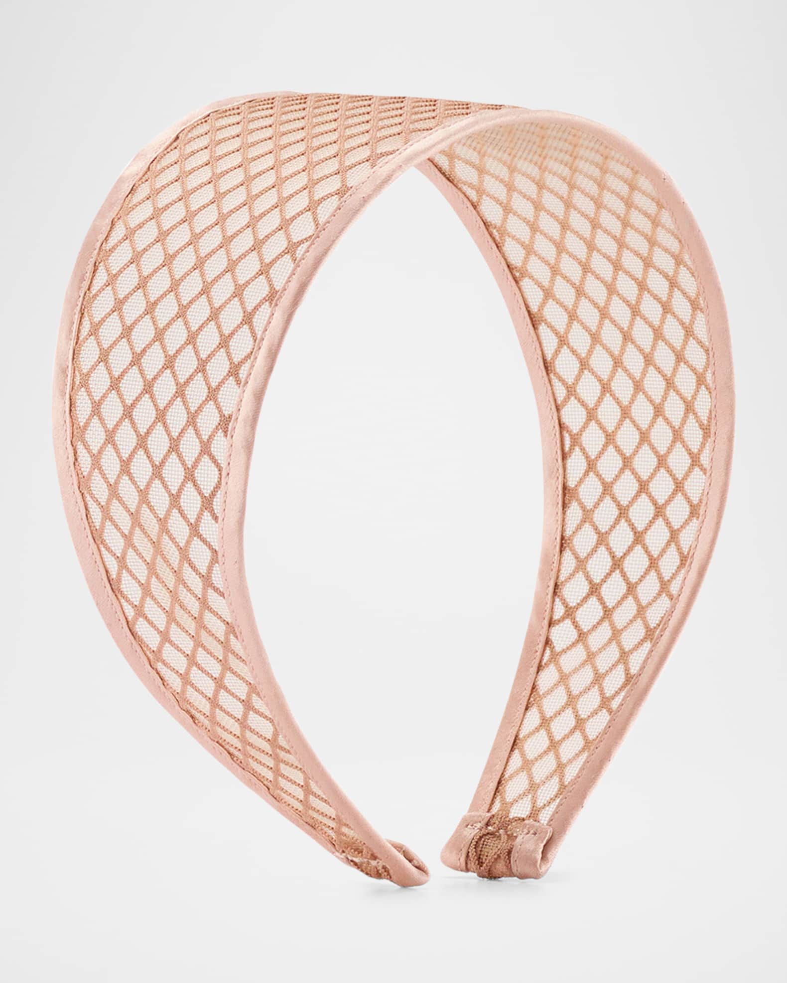 Lelet Ny Giselle Fishnet Wide Headband | Neiman Marcus